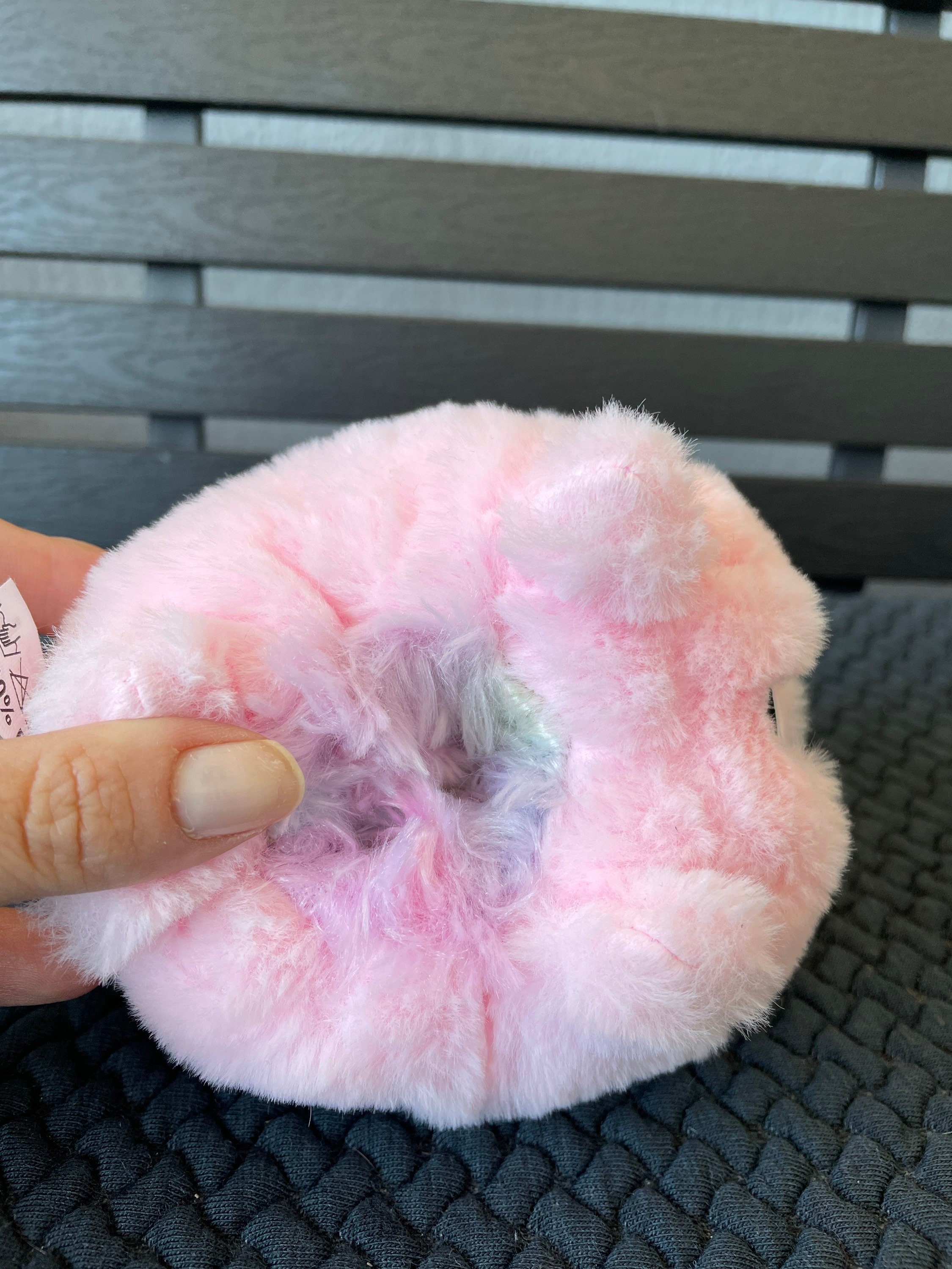 Cute Pink Fluffy Rabbit Big Blue Eyesplush Supersoft Stuffed Toy Easter ...