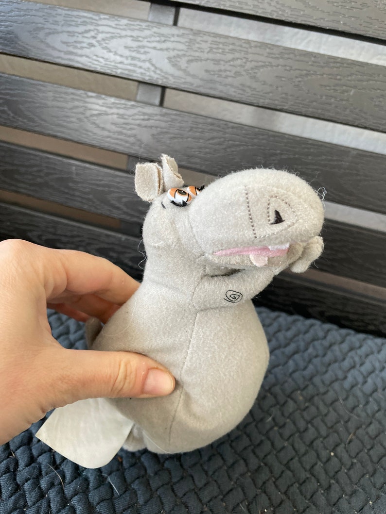 VTG 2005 Dreamworks Hippo Plush Toy Madagascar Island Size 18cm ...