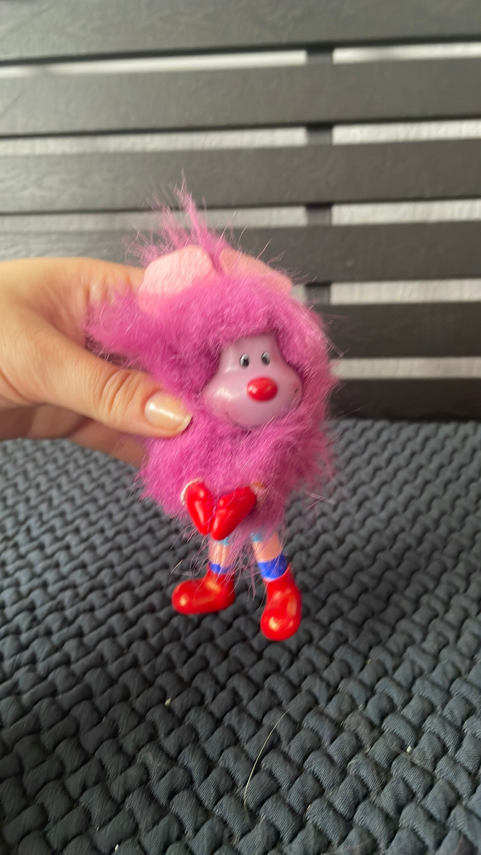 VTG Rainbow Brite Pink Sprite Romeo Plastic Face Plush Stuffed Play Toy ...