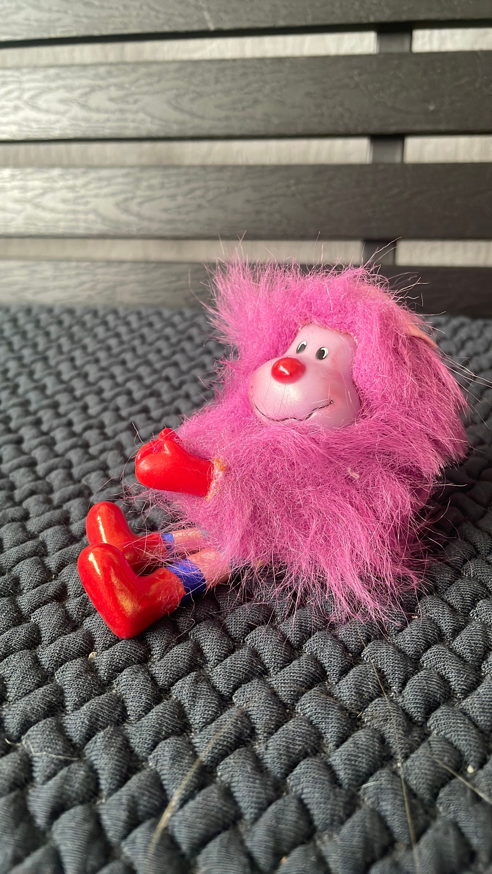 VTG Rainbow Brite Pink Sprite Romeo Plastic Face Plush Stuffed Play Toy ...
