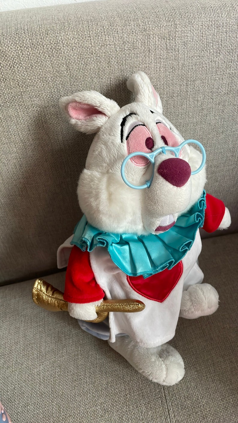 Disney Store Alice in Wonderland White Rabbit Plush Soft - Etsy