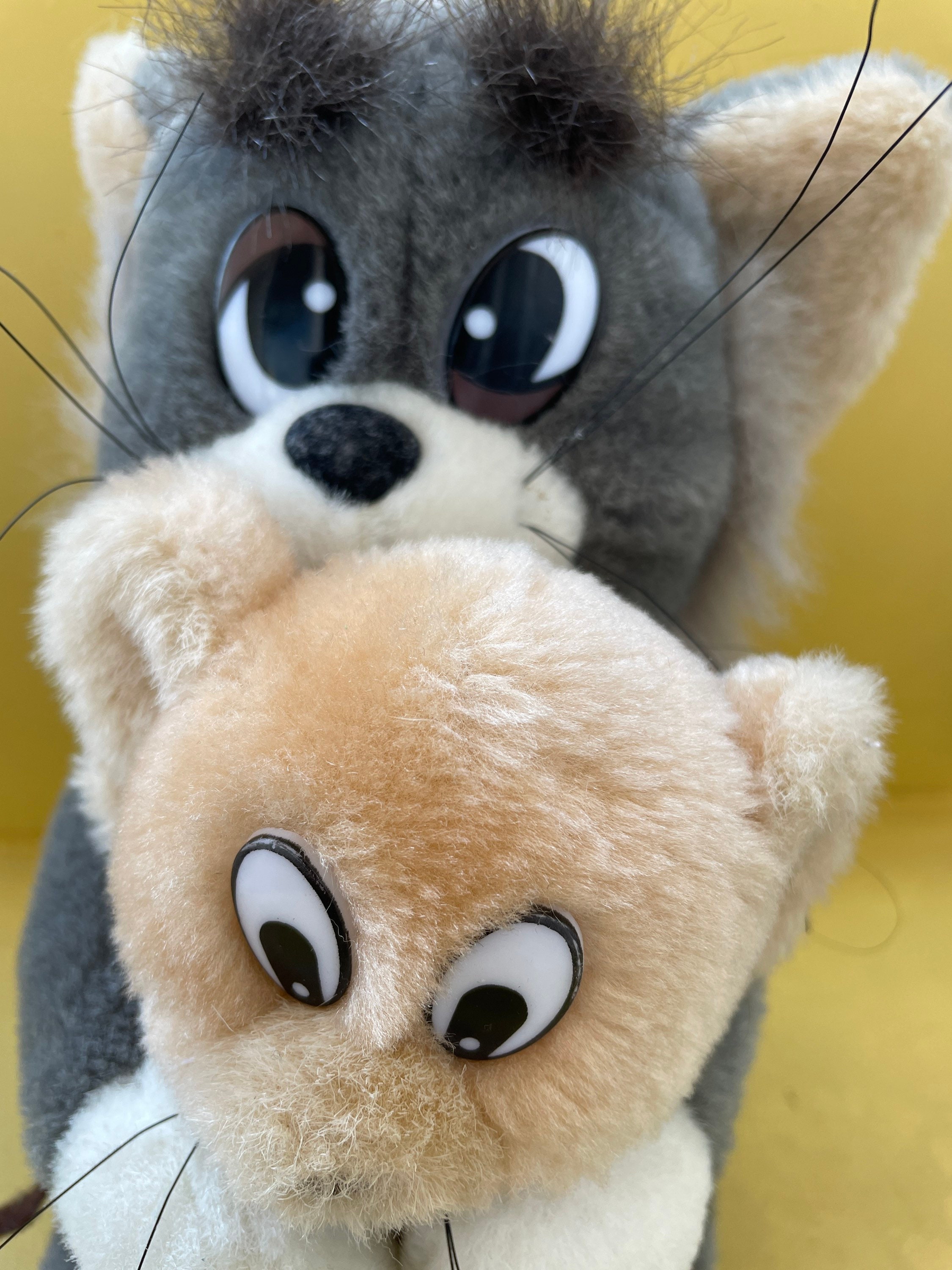 EXTREMELY RARE Vintage Tom and Jerry Plush Toy, Tom Hugging Jerry ...