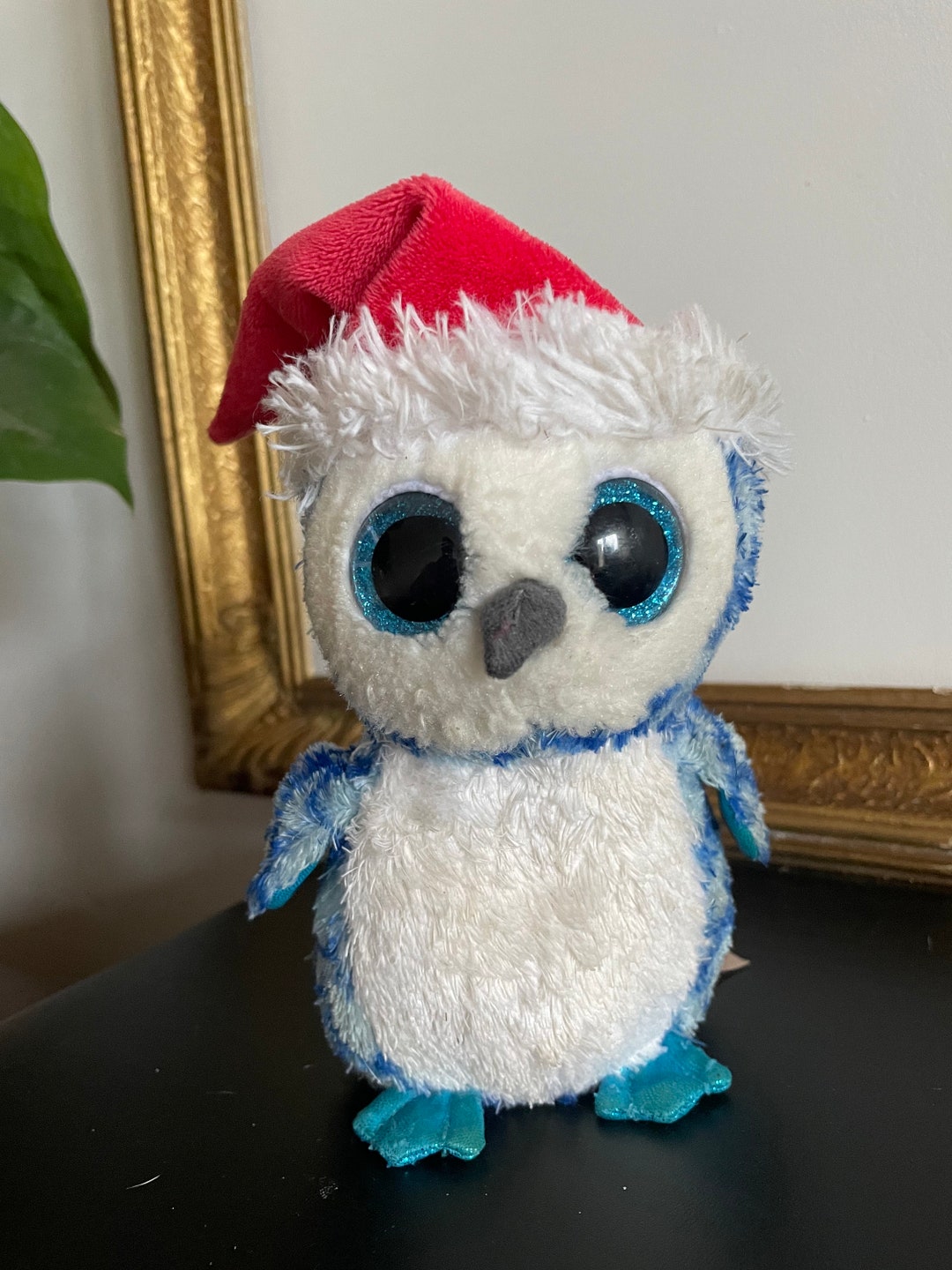 TY Beanie Boos Icicles Beanie Babies Owl Christmas Hat Plush Doll Kids ...