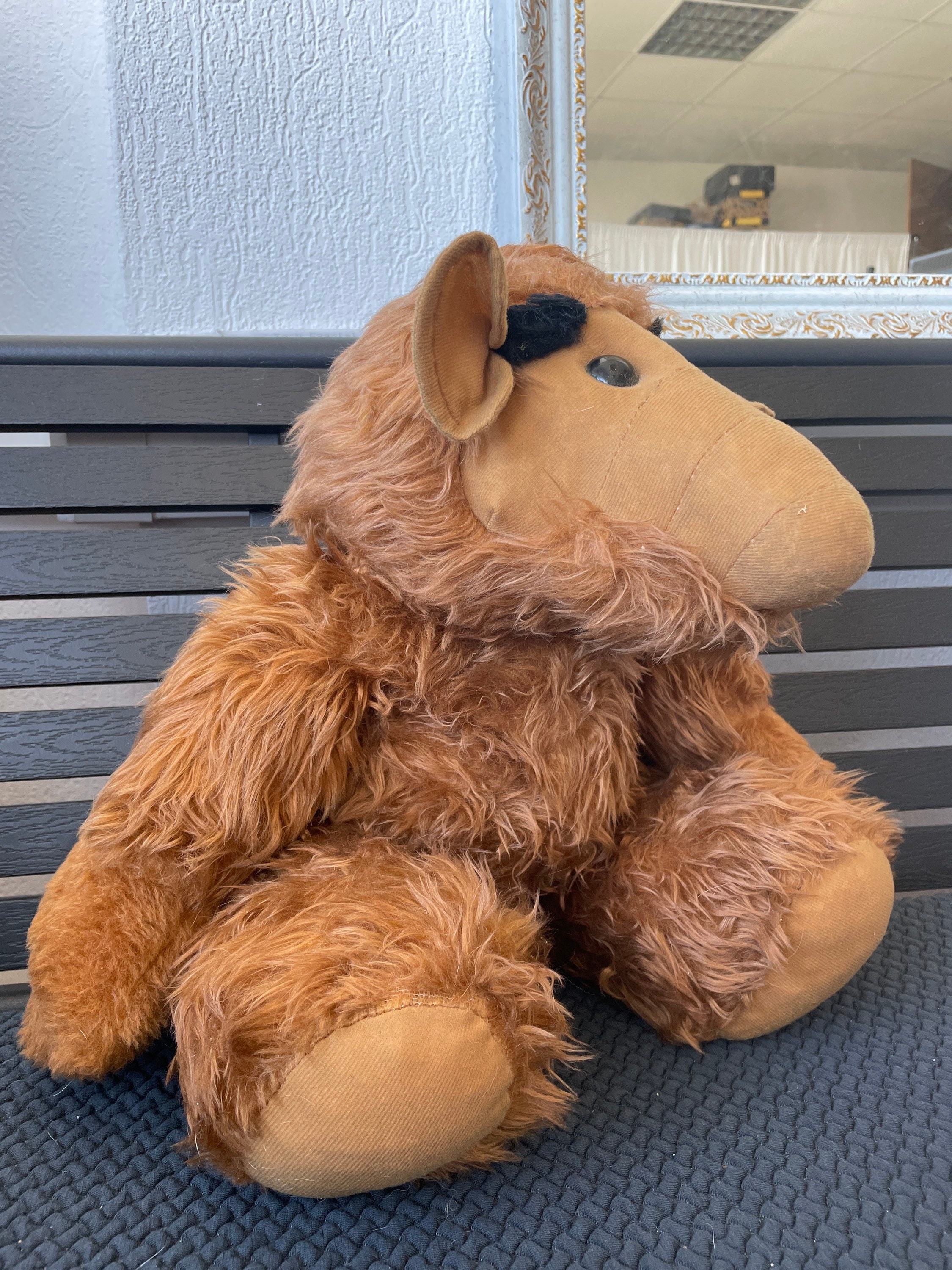 Vintage ALF the Alien 1980 Brown Furry Plush Stuffed Animal Toy Size 52 ...