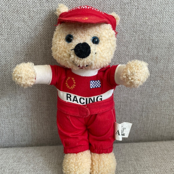 Racing Teddy Bear - Etsy