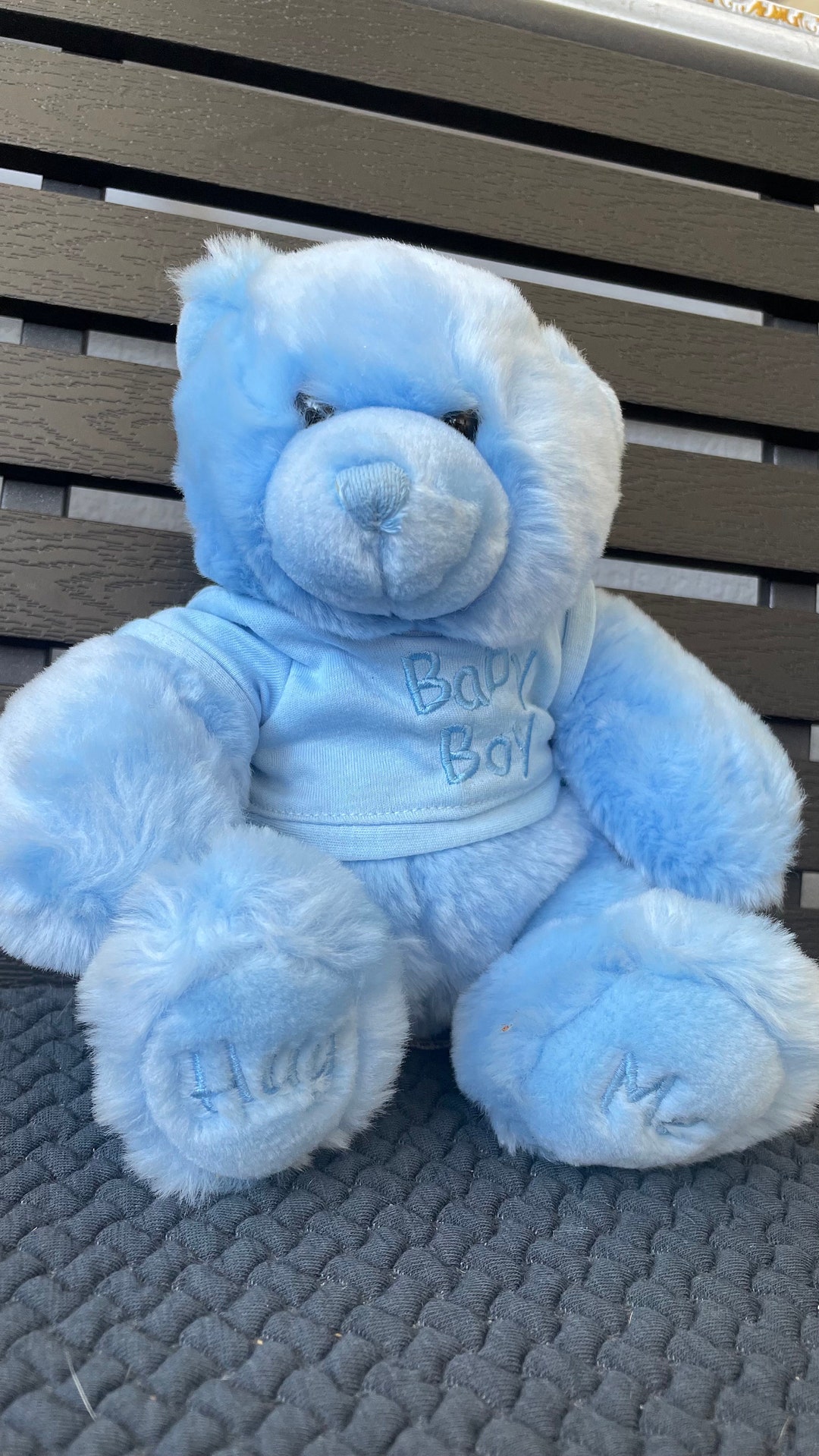 Keel Toys Cute Blue Teddy Bear 32 Cm Tall Blue Sweater Cuddly Soft ...