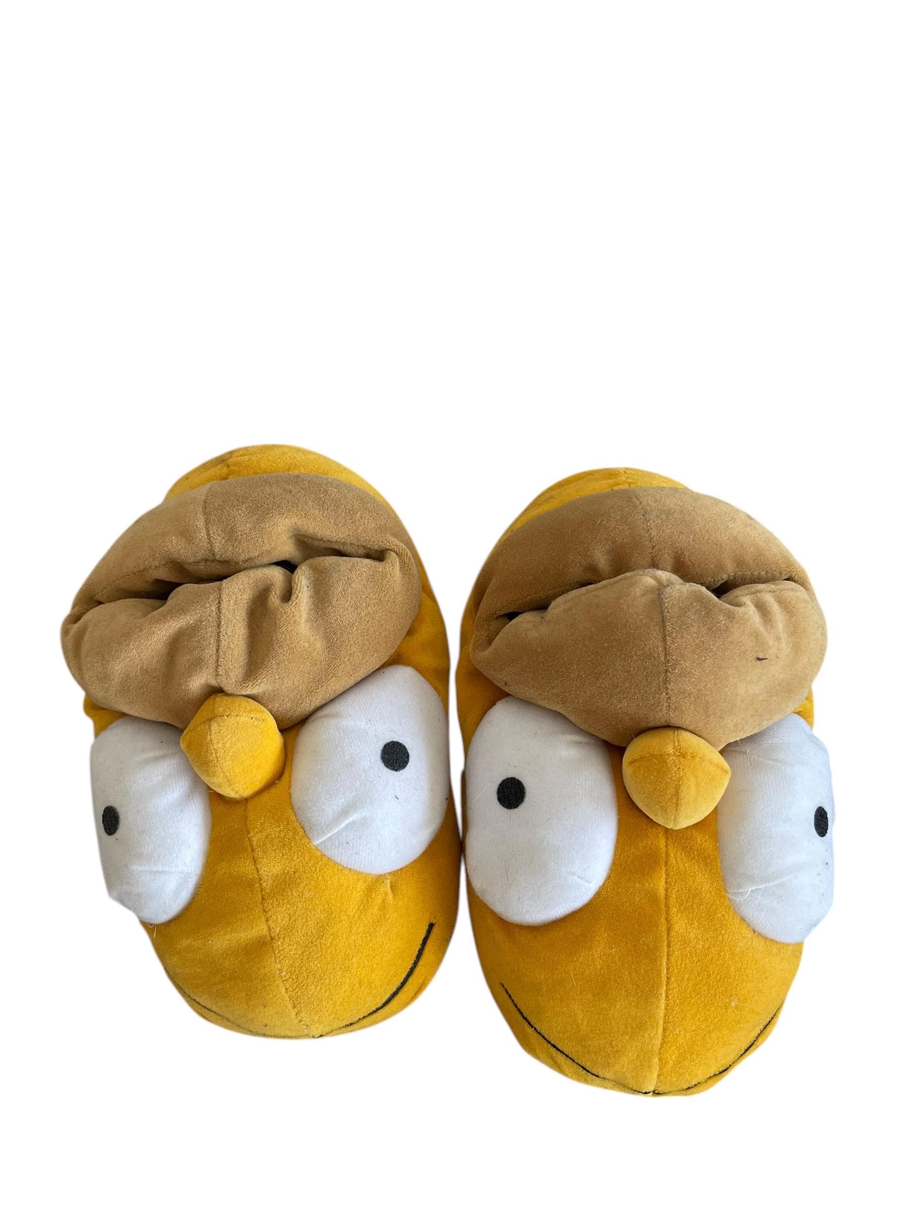 The Simpsons Homer Simpson Soft Plush Slippers Fun Gift for Him ...