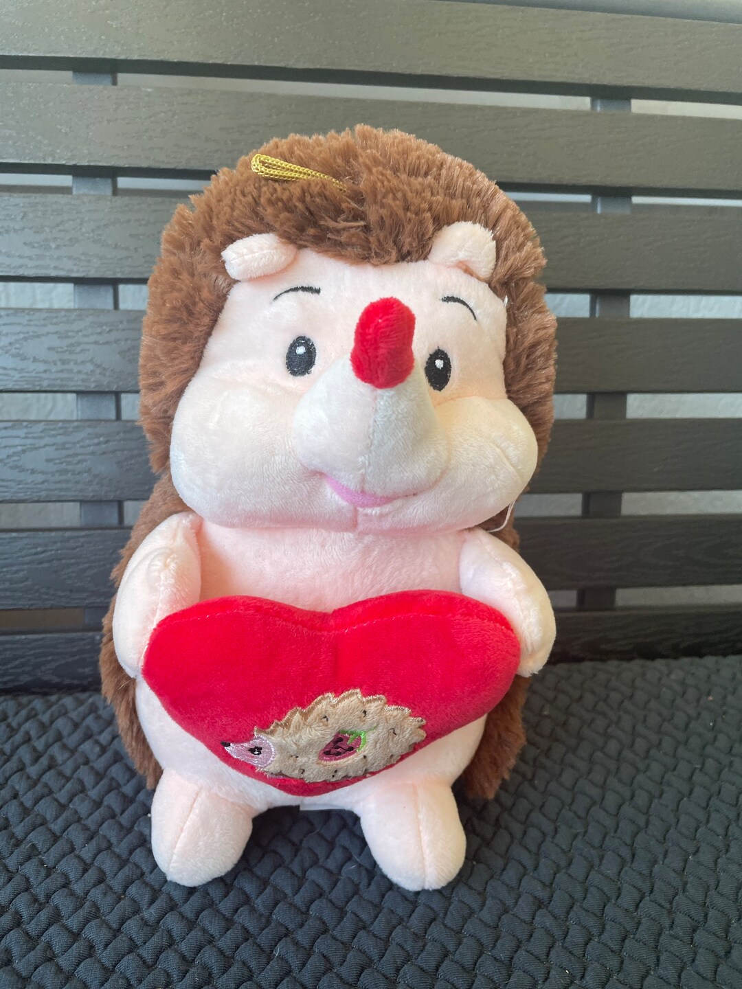 Kids Petra Toys Hedgehog Animal Soft Stuffed Plush Holding Heart ...