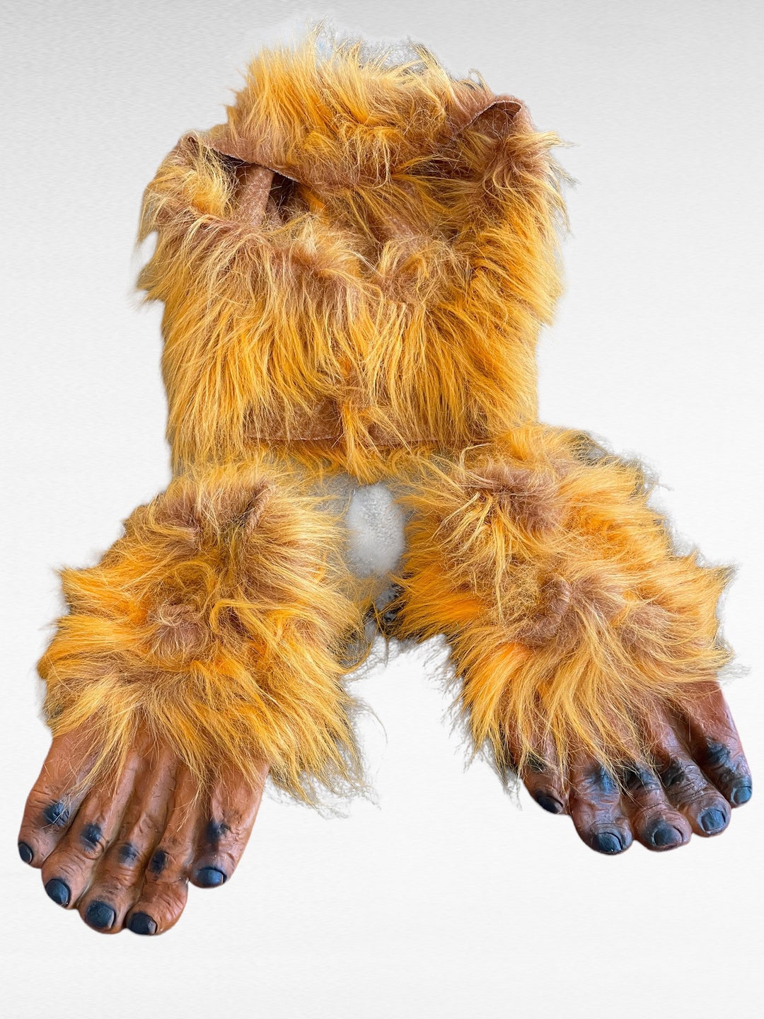 Big Yeti Feet Adult Big Foot Costume Masquerade Hairy Monster Feet and ...