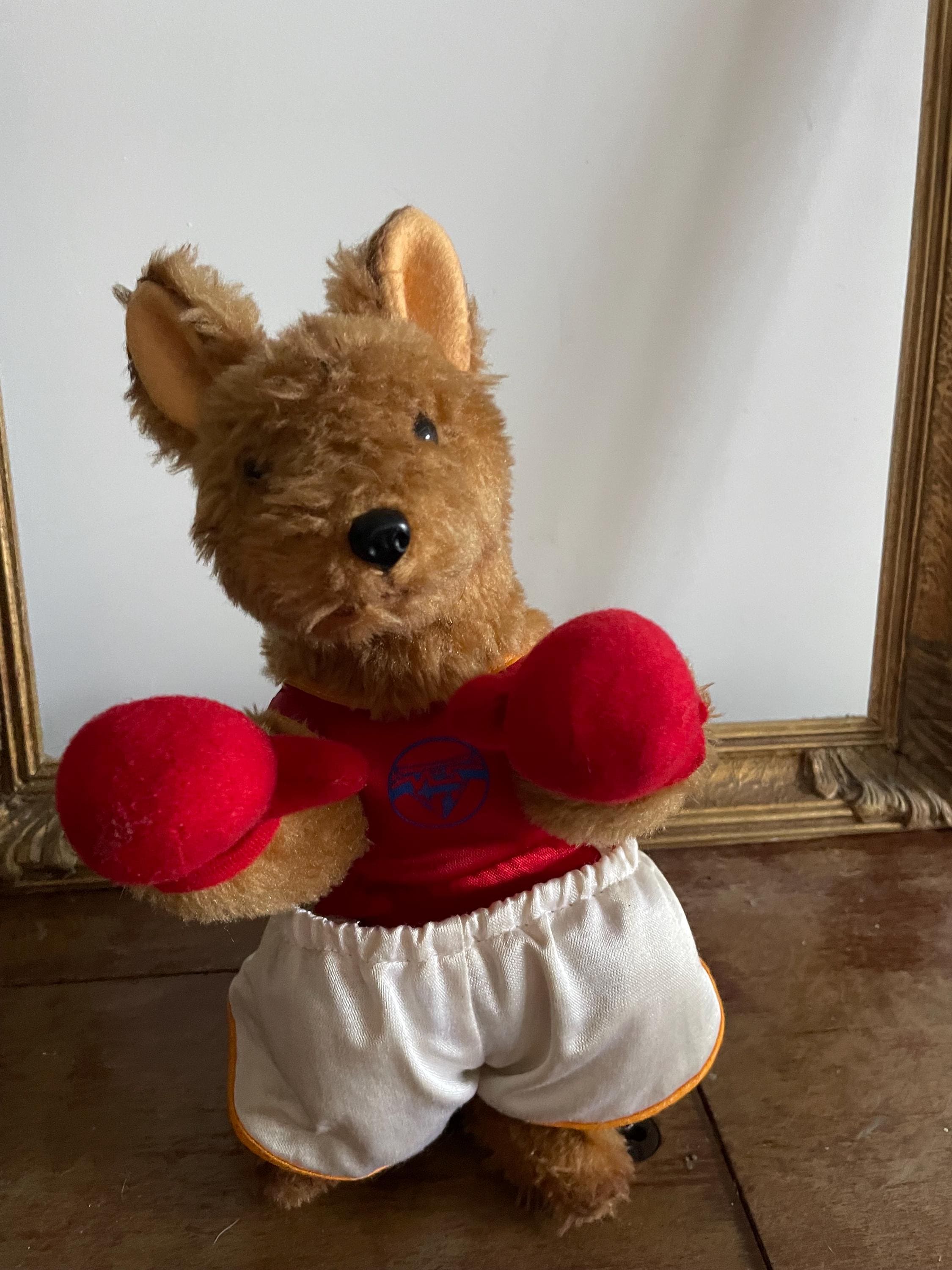 Vintage Mathilda the Boxing Kangaroo Plush Soft Toy Rare 70s Plush Toy ...