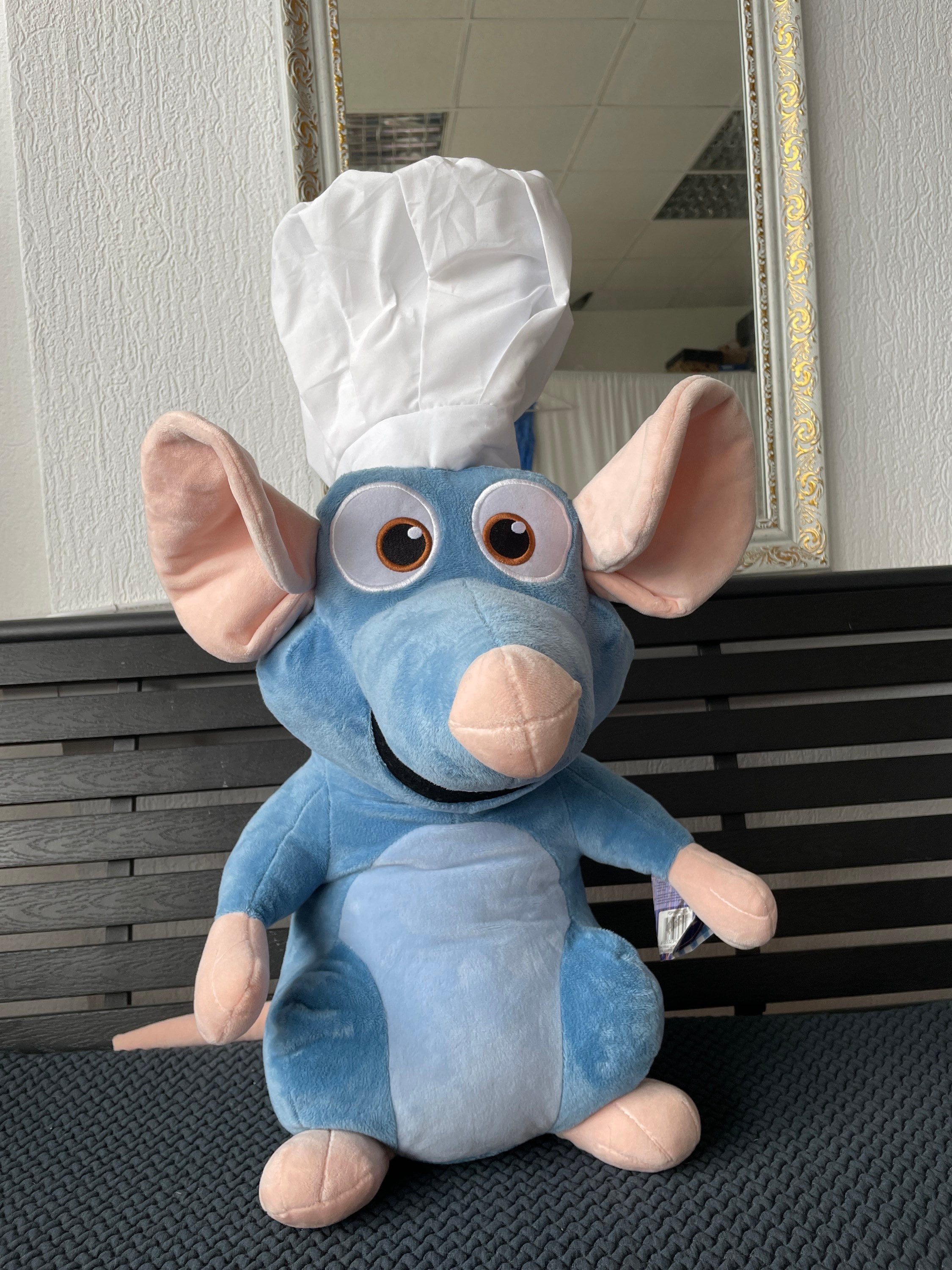 Disney Pixar Extra Large Blue Mouse With Chefs Hat - Etsy