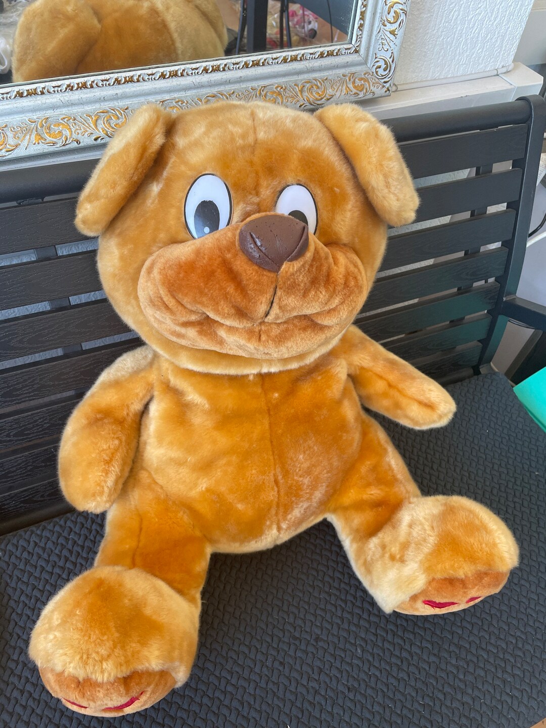 Cute Large Struis Holland Duch Extra Large Vintage 70s Brown Puppy Dog ...