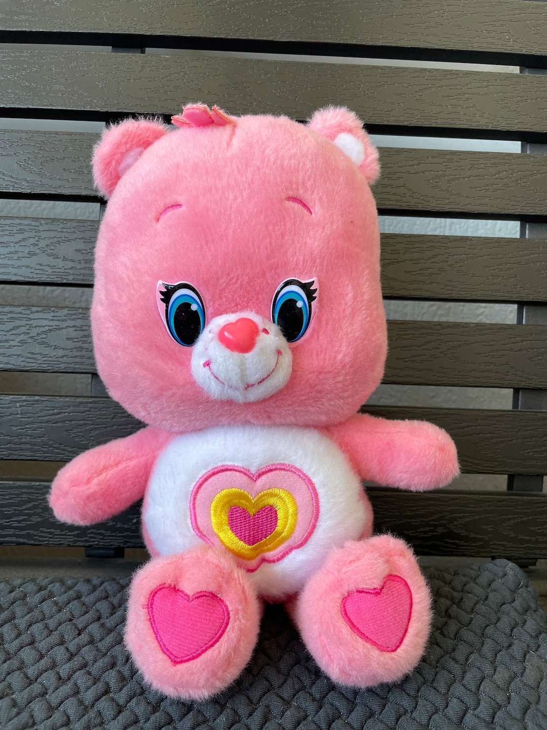 Care Bears Rare Pink Cute Cuddly Soft Animal Plush Toy Teddy Bear Size ...