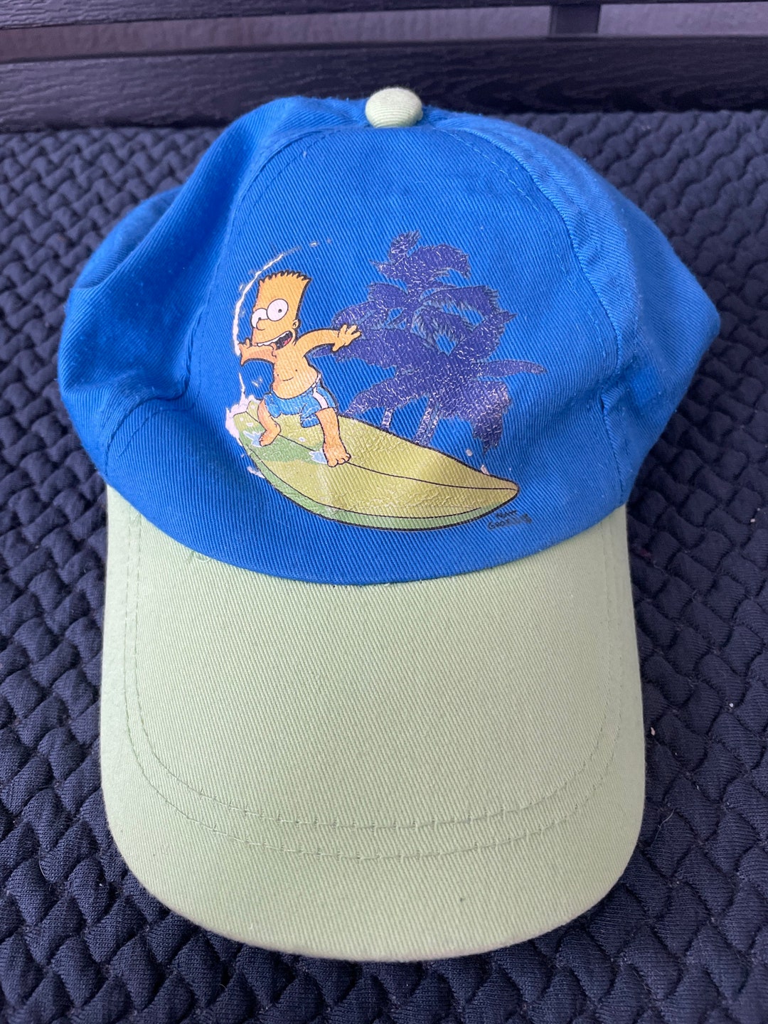 Vintage Rare the Simpsons Surfing Kids Hat Size 54cm Kids Gift Birthday ...