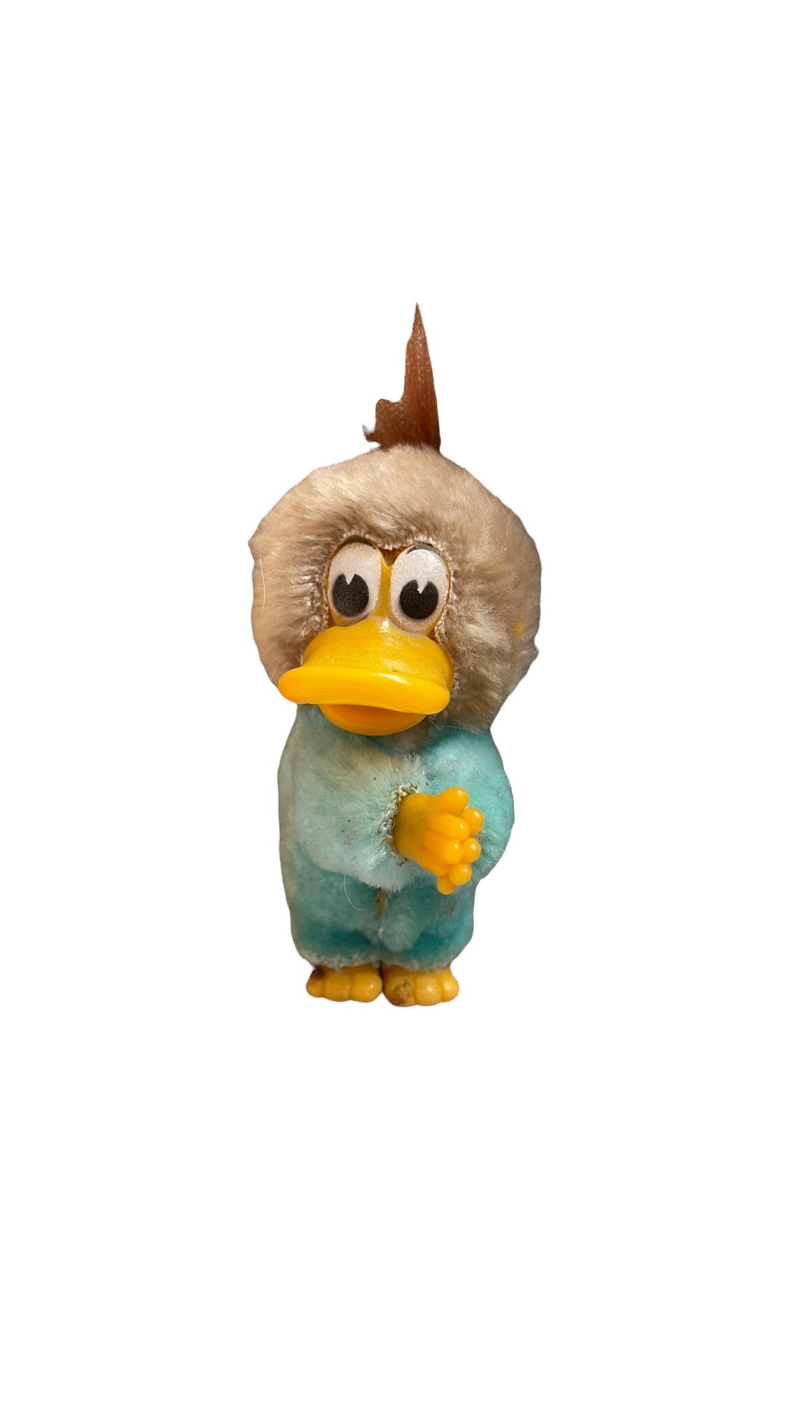 VTG 1980 Duck Finger Grabber Puppet Pencil Topper Clip Hugger Plush Toy ...