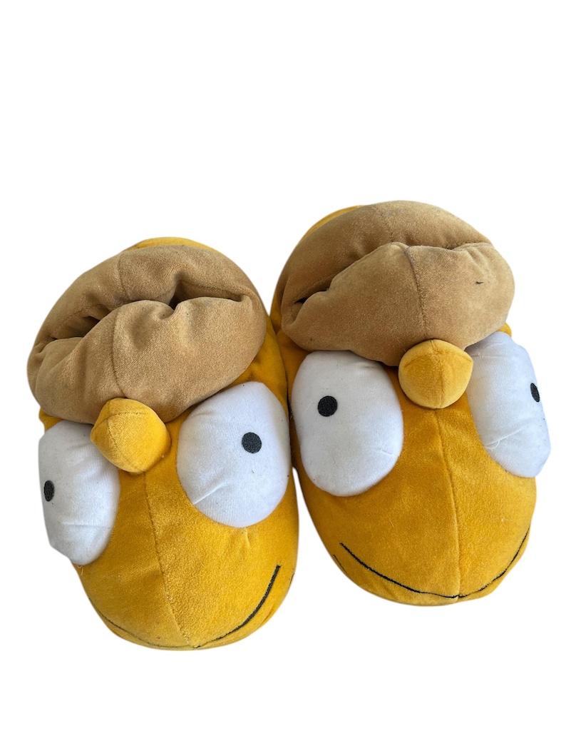 The Simpsons Homer Simpson Soft Plush Slippers Fun Gift for Him ...