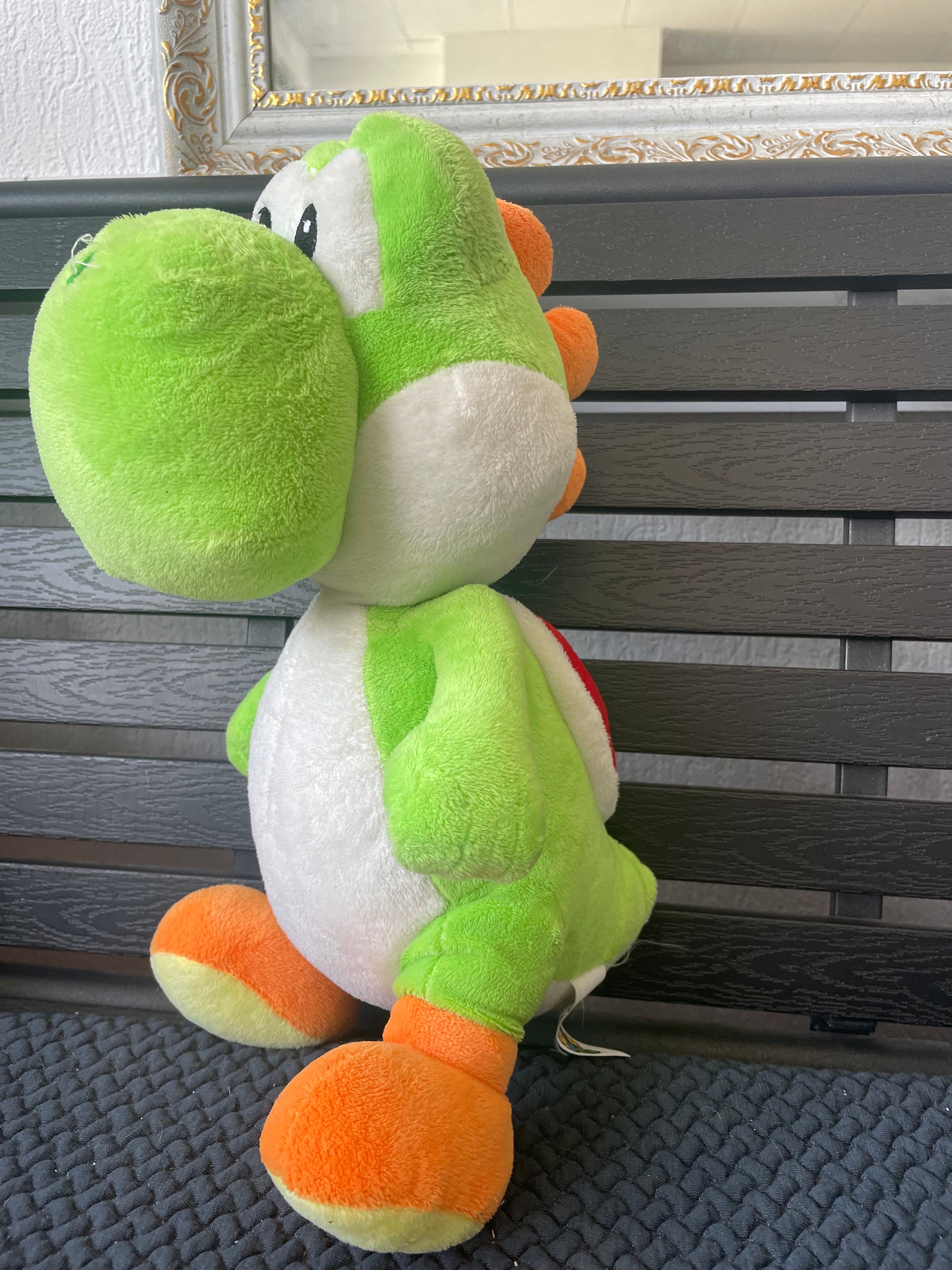 Super Mario Bros Green Yoshi Medium Size Plush 14 / 41cm - Etsy