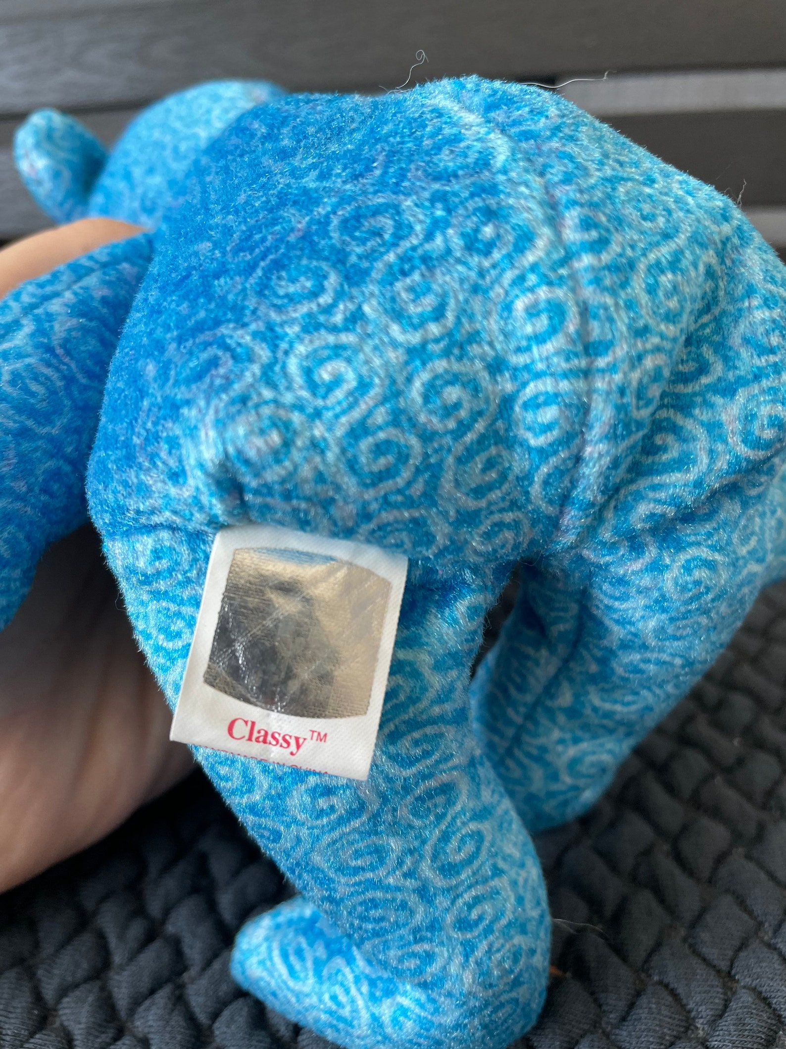 Ty Beanie Baby Classy the Bear Blue People's Beanie Stuffed Animal Toy ...