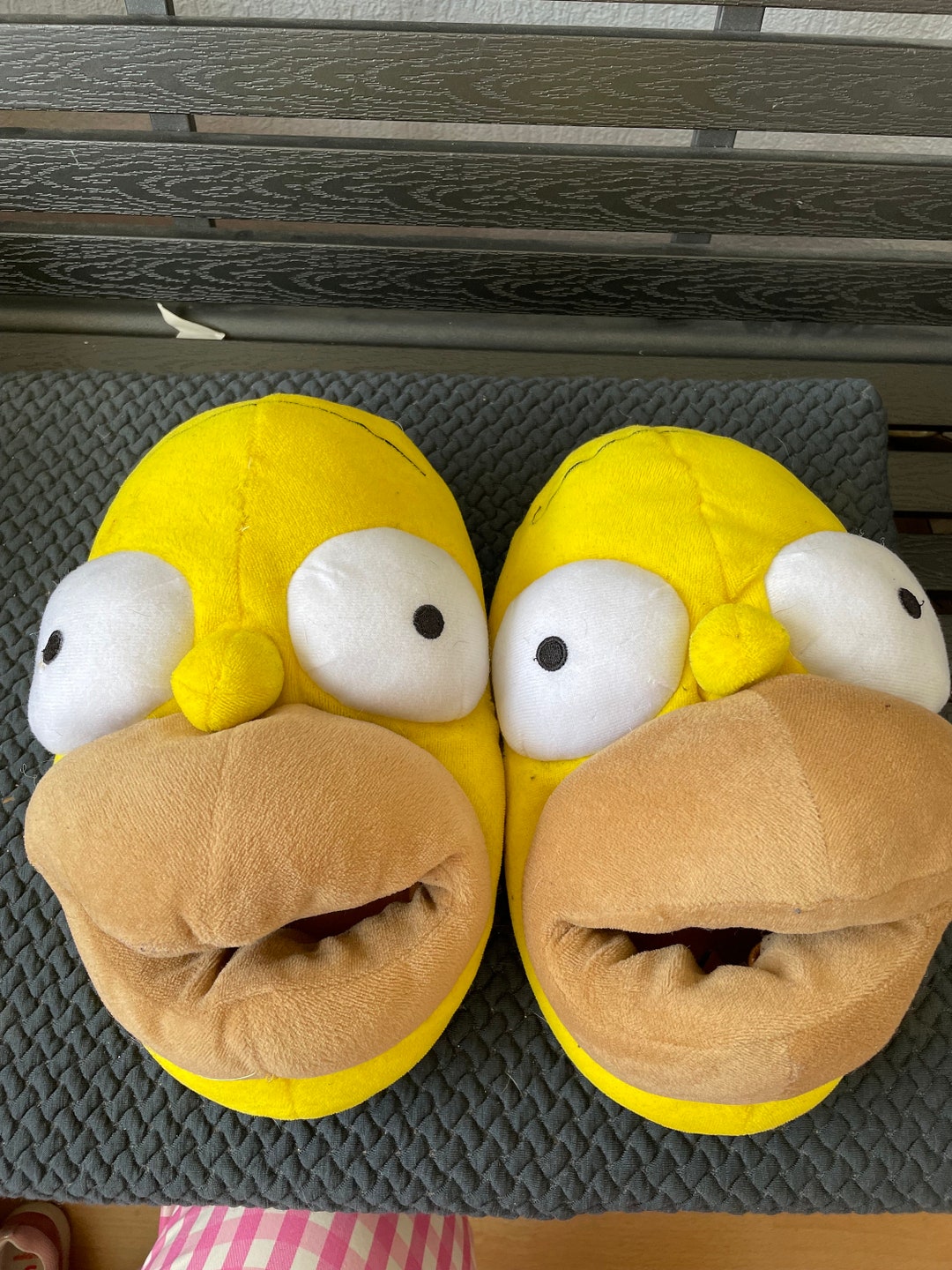 The Simpsons Homer Simpson Soft Plush Slippers Size 43/44 US - Etsy