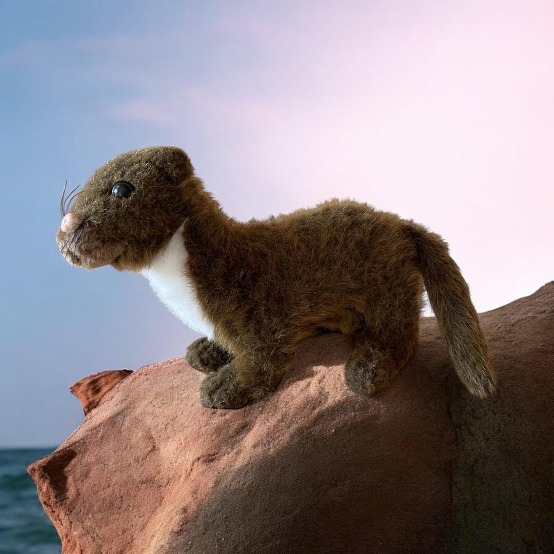 Vintage Weasel Plush Toy Rare Stuffed Animal Cute Plush Realistic ...