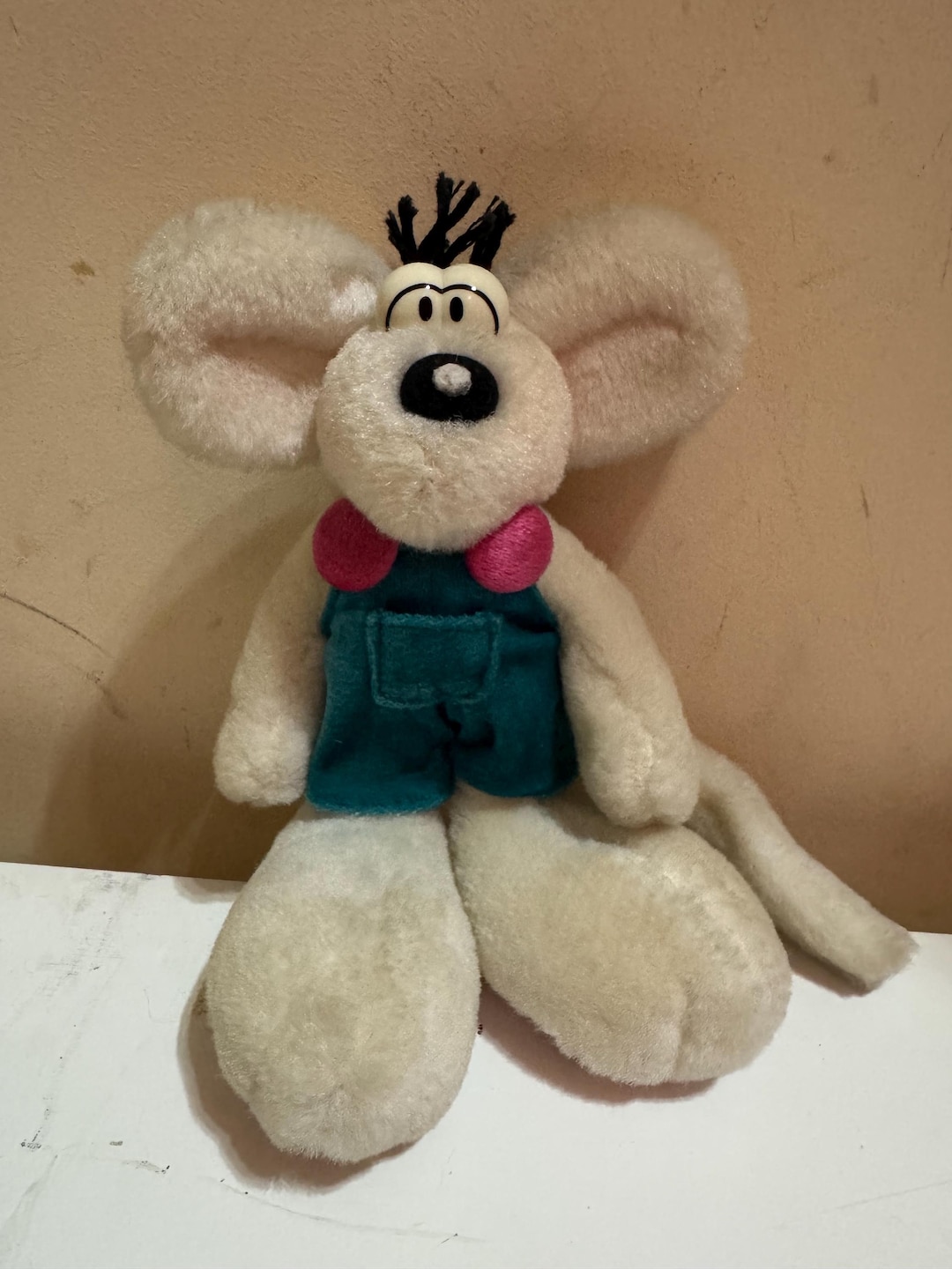 Diddl Mouse Thomas Goletz Soft Stuffed Animal Plush Toy With Overall ...