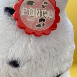 Rare 1991 Disney 101 Dalmatians Pongo Puppy Dog Animal Soft Stuffed ...