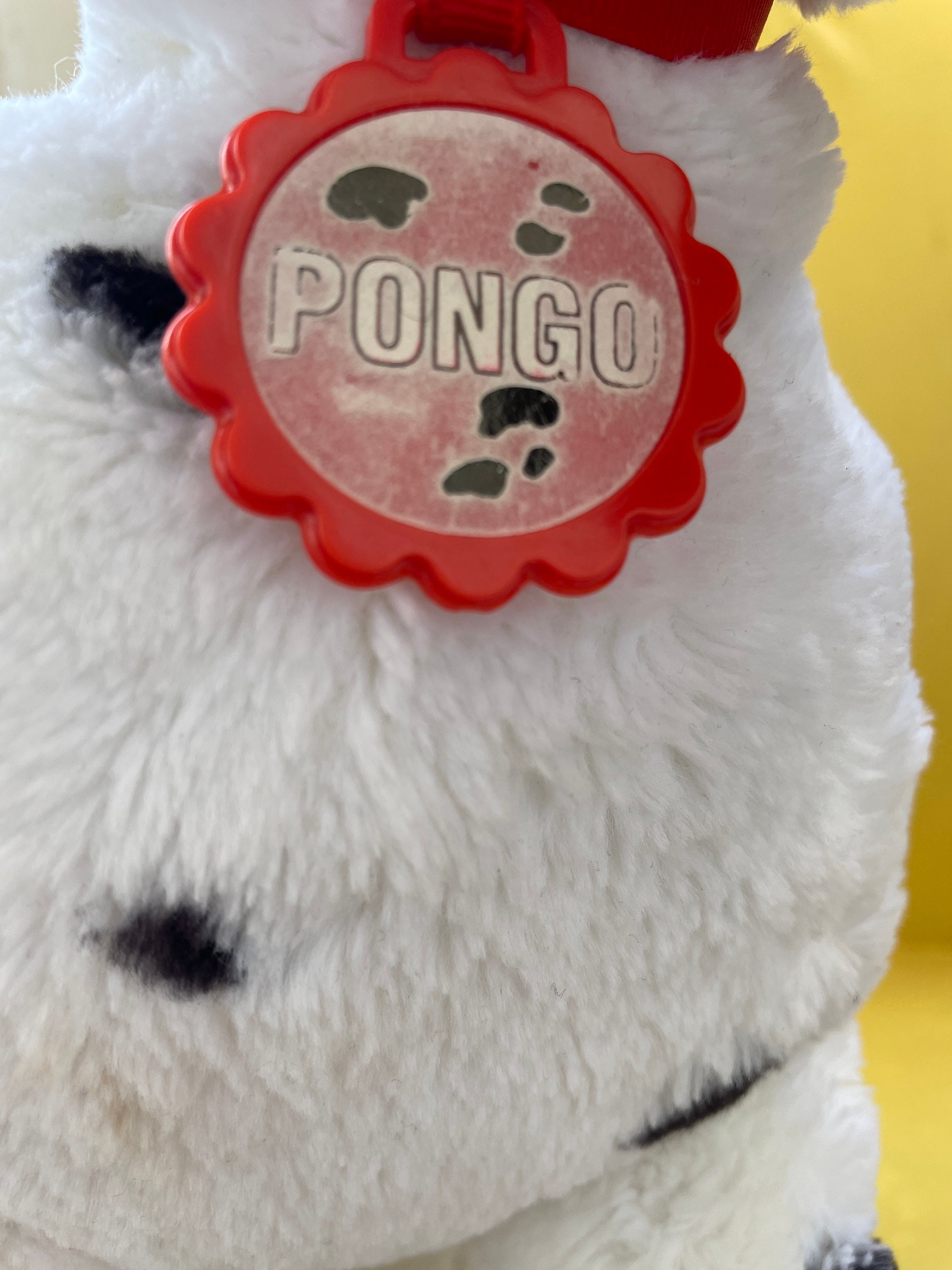 Rare 1991 Disney 101 Dalmatians Pongo Puppy Dog Animal Soft Stuffed ...