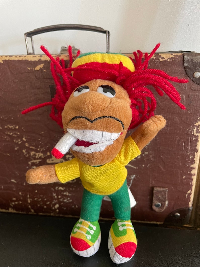 Rare Vintage Bob Marley Rastaman Jamaica Rastafari Reggae Stuffed ...