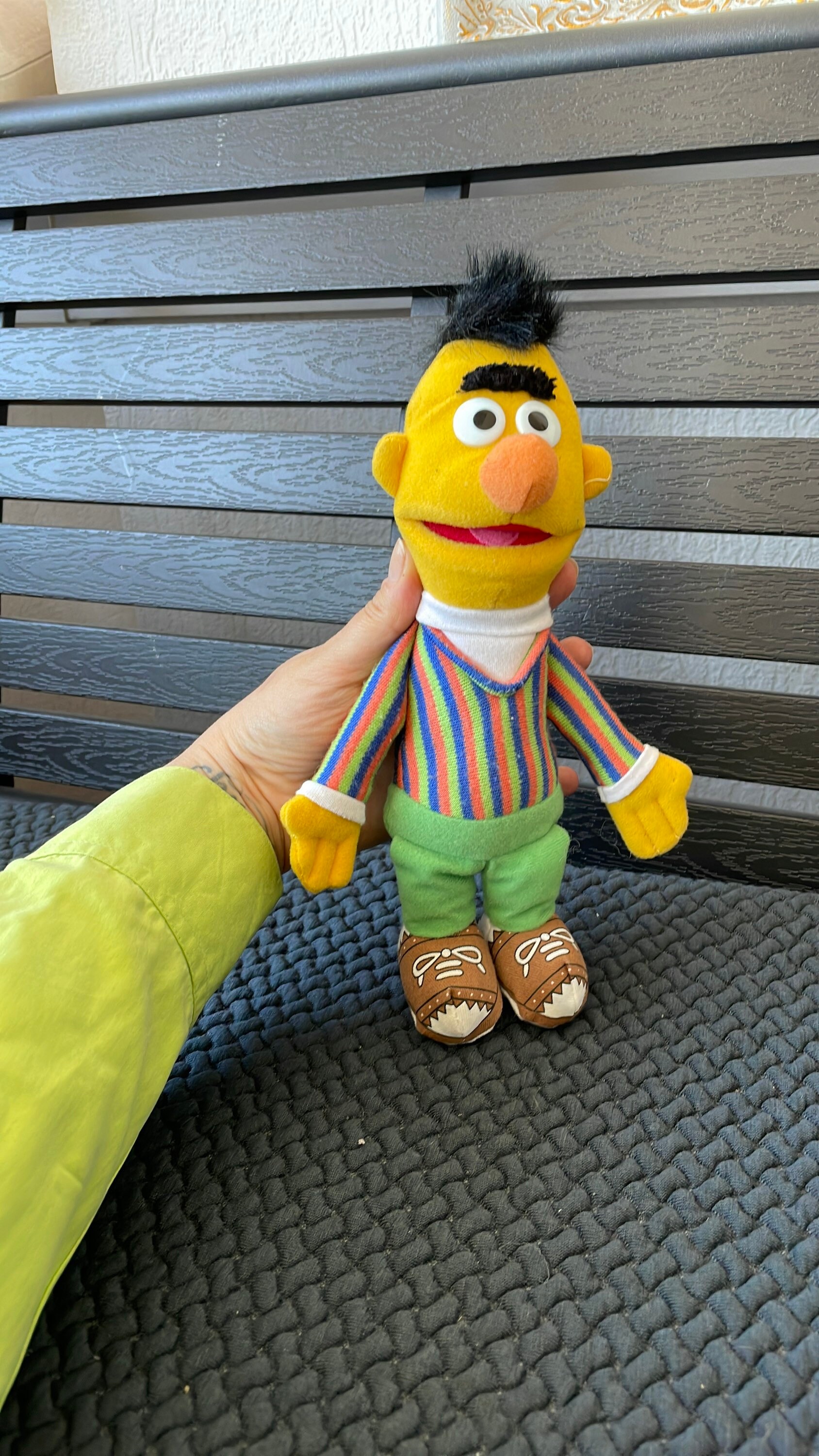 Vintage Sesame Street Bert Plush Toy Size 10.2 Tall Sesame Street Plush ...