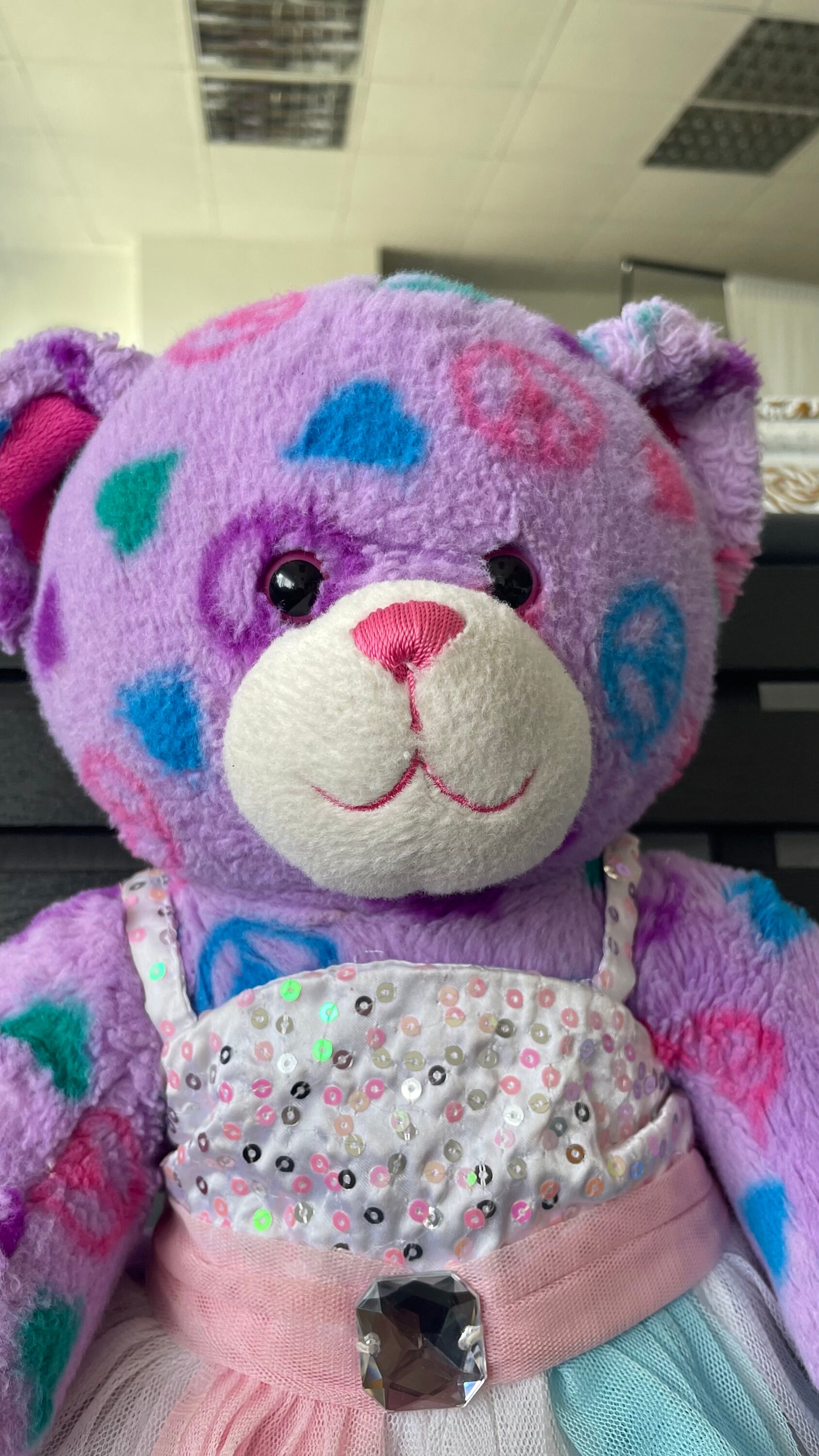 Rare Build A Bear Workshop Vintage Purple Multicolor Dressed - Etsy
