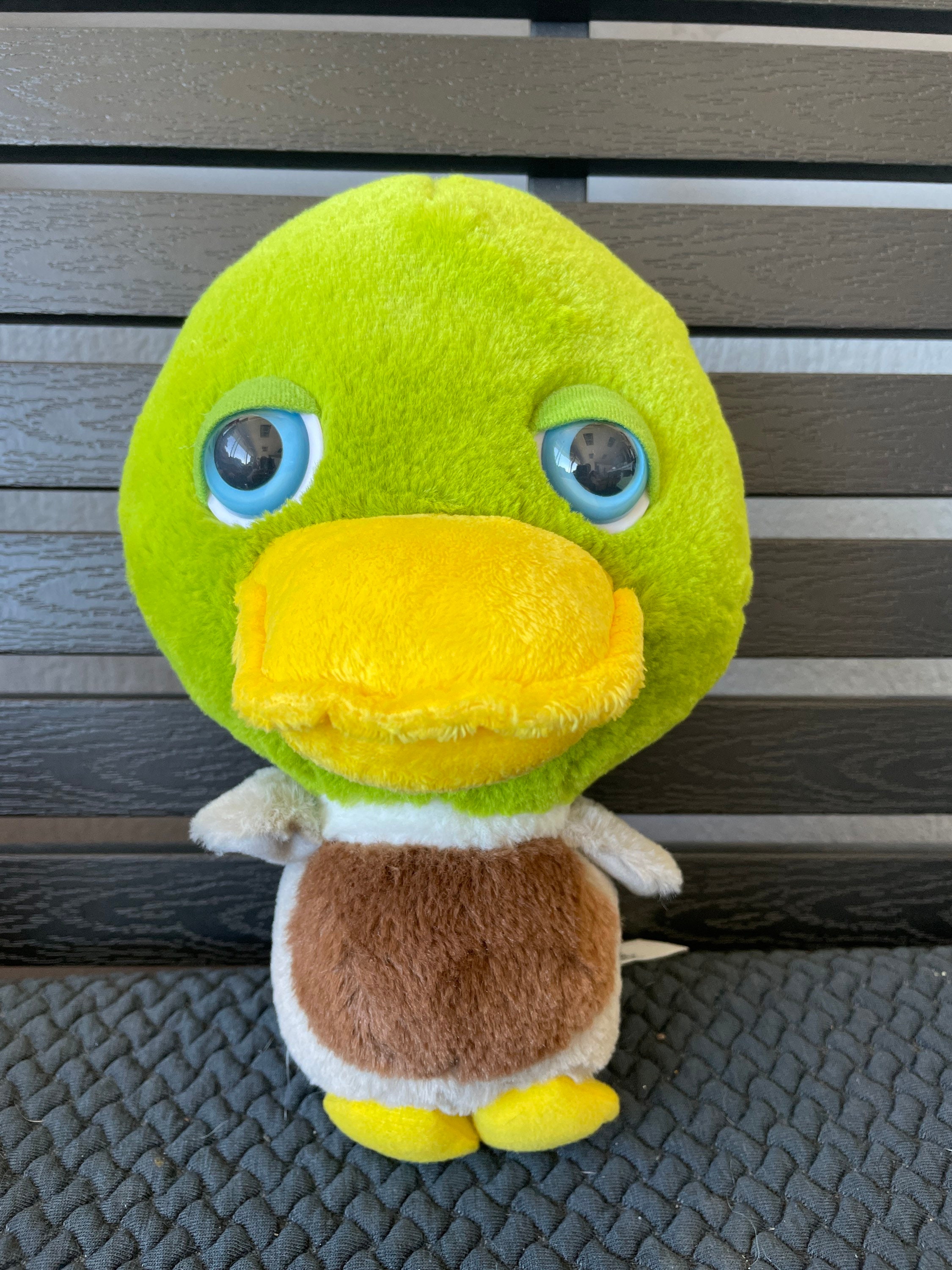 Big Headz the Farm Friends Cute Green Duck Plush Stuffed Animal Big ...