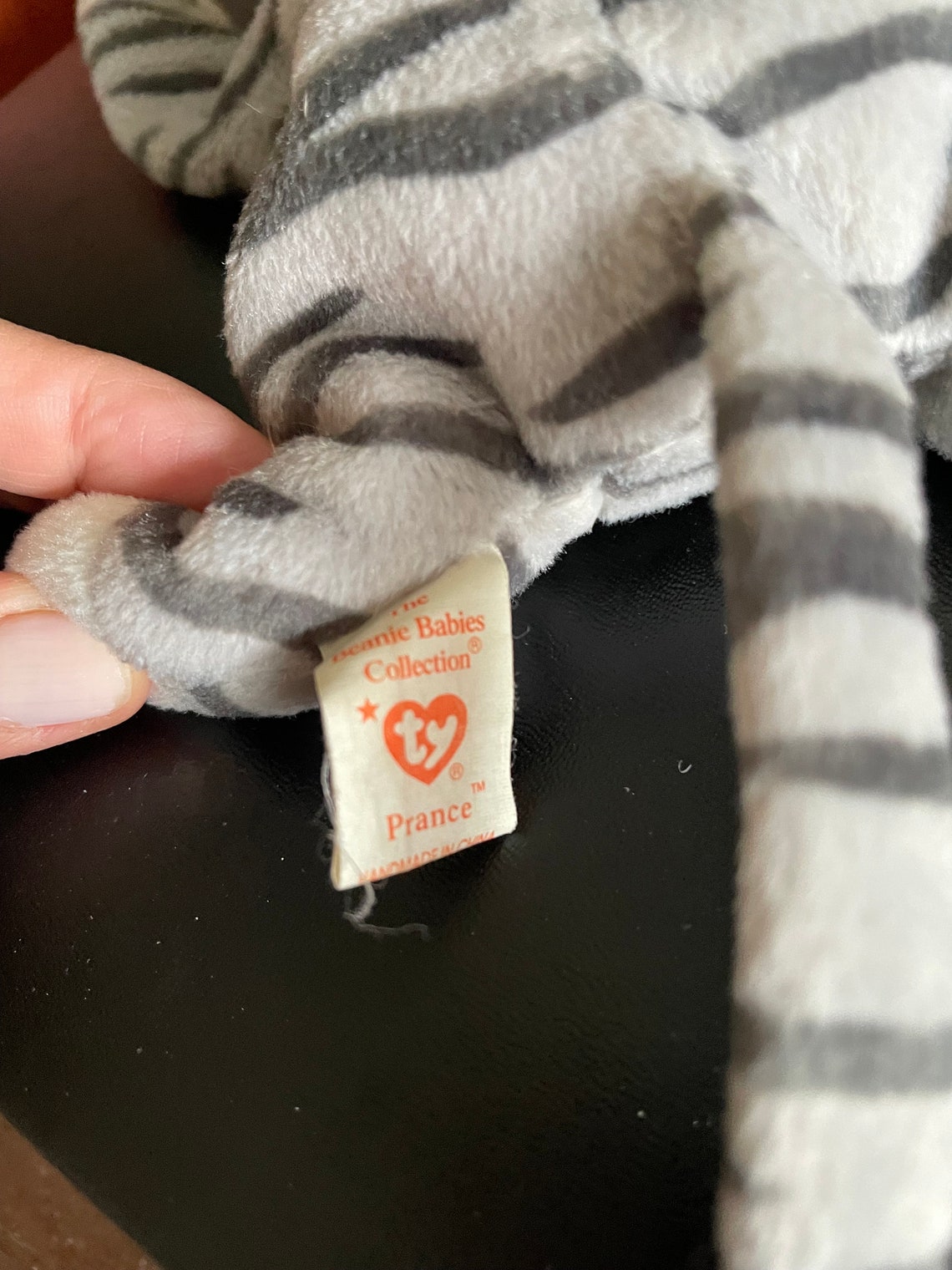 TY Prance Rare Retired Vintage 1997 the Gray Cat Beanie Baby Stuffed ...