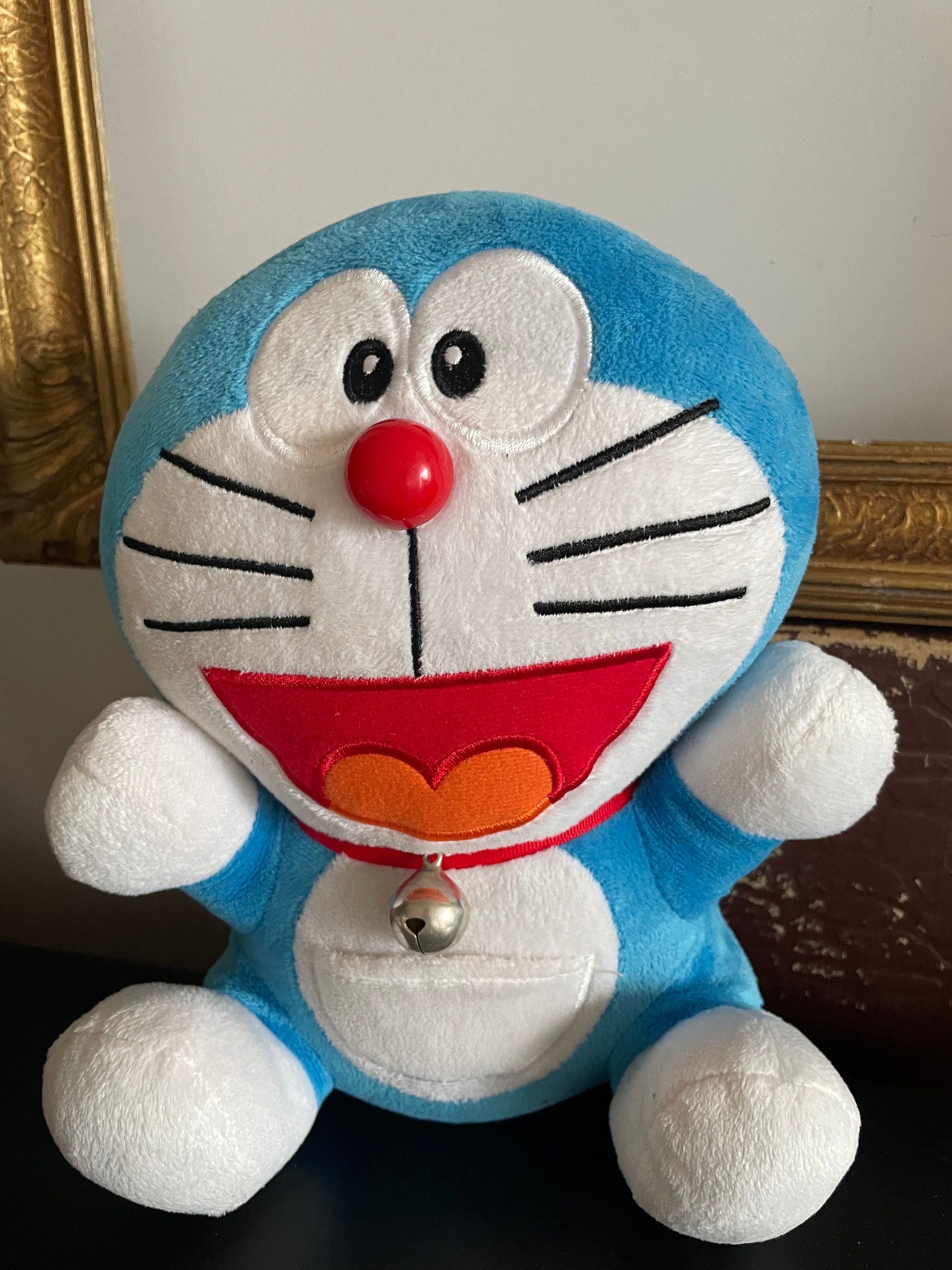 Japan Rare Doraemon Doreamons Bell Manga Plush Stuffed Toy Making Bell ...