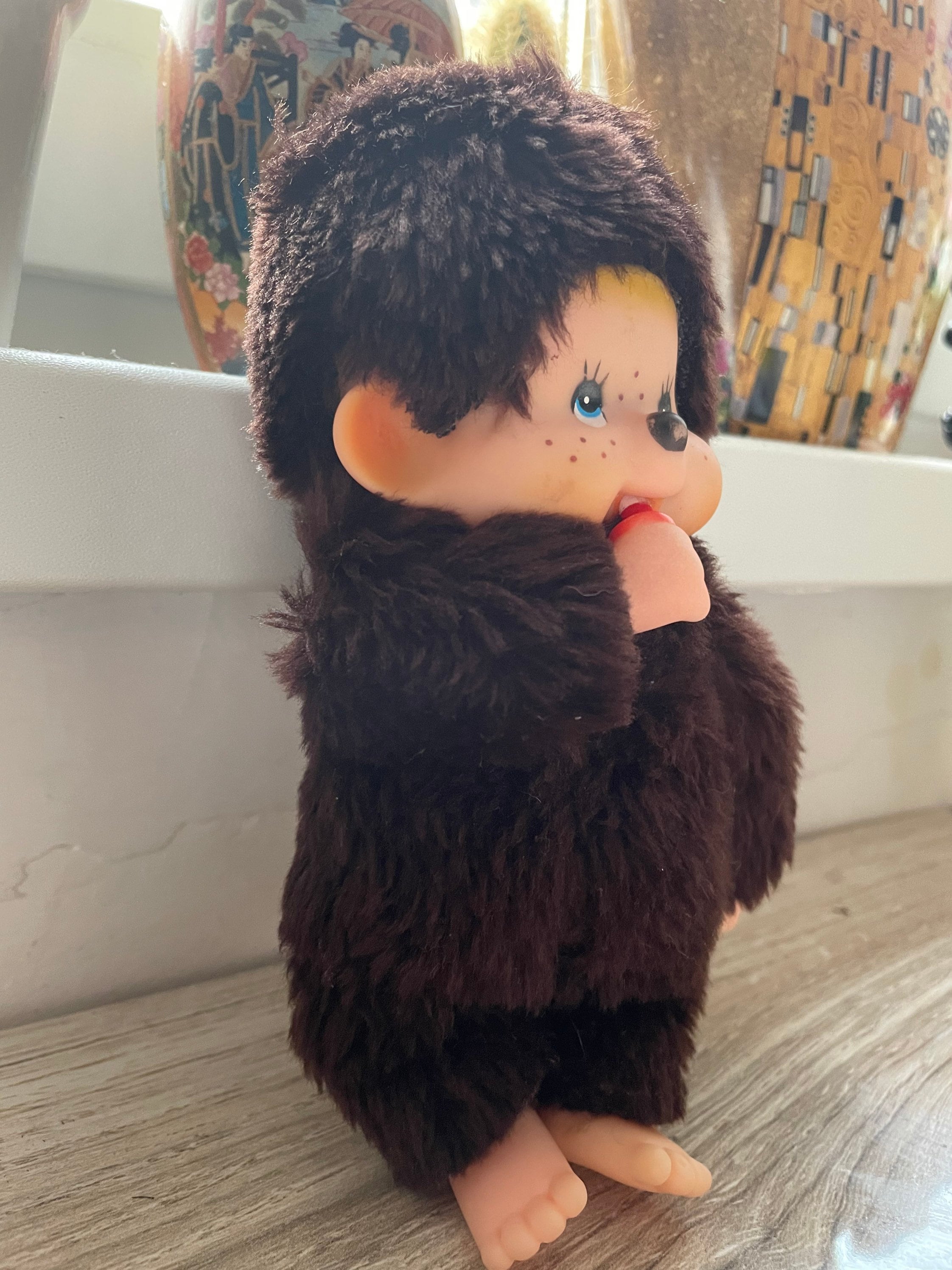 Rare Monchhichi Seckiguci 1974 Made in Japan Rare Plush Doll, Blue Eyes ...