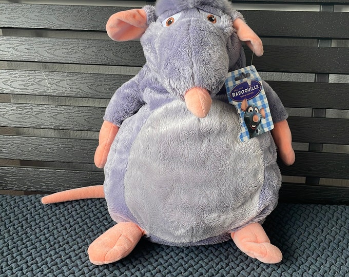 Disney Pixar Ratatouille Remy the Rat Cuddly Soft Plush Stuffed Toy ...