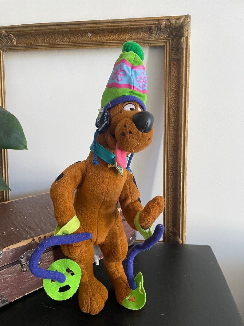 1999 Applause Scooby Doo Skiing With Hat Rare Stuffed Animal Dog Plush ...