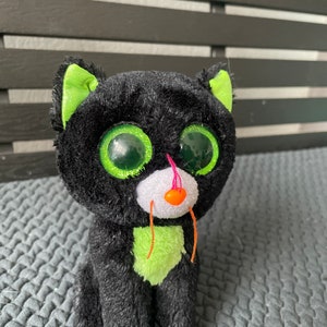 Ty Beanie Boos JINXY Halloween Black Cat 6” / 18cm Plush Stuffed Animal ...