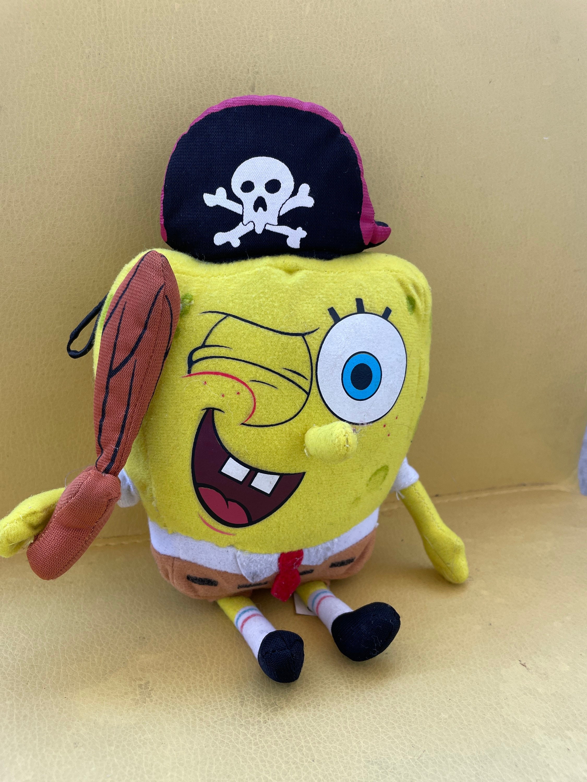 Rare Spongebob Squarepants Pirate Soft Stuffed Plush Toy 26cm / 10 ...