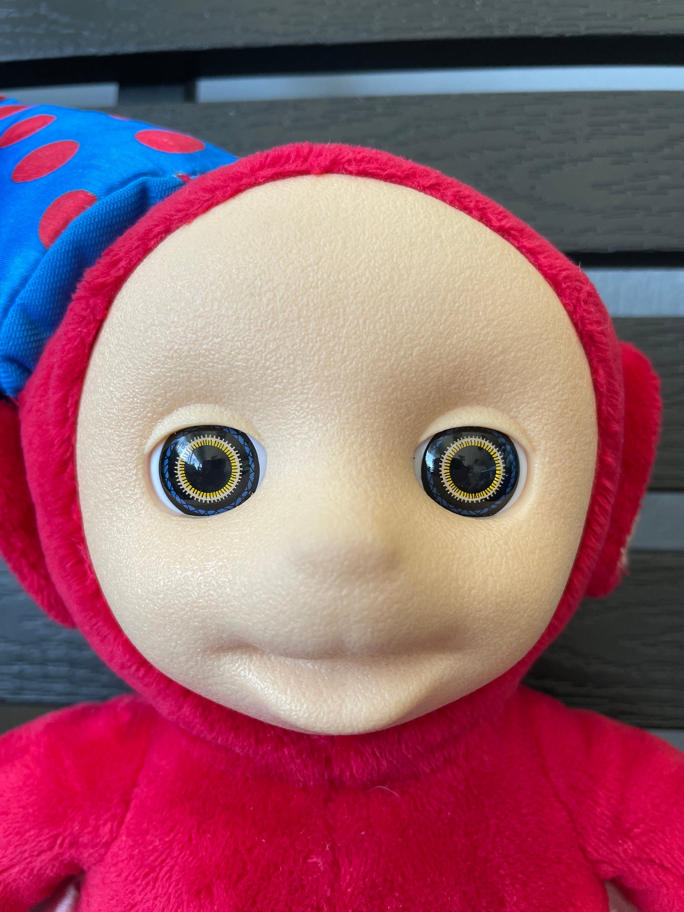 Teletubbies Red Party Po Rubber Face Soft Toy Plush, Sentimental Gift ...