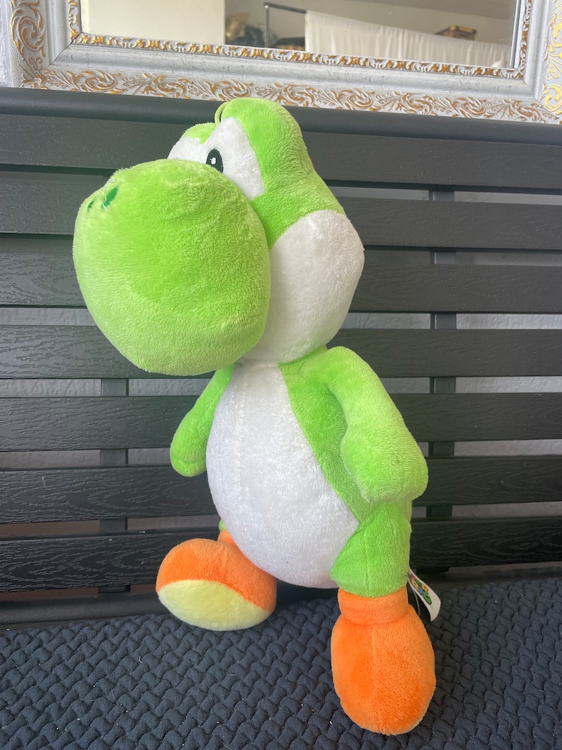 Super Mario Bros Green Yoshi Medium Size Plush 14” / 41cm Sentimental Gift, Kids Gift, Birthday ...