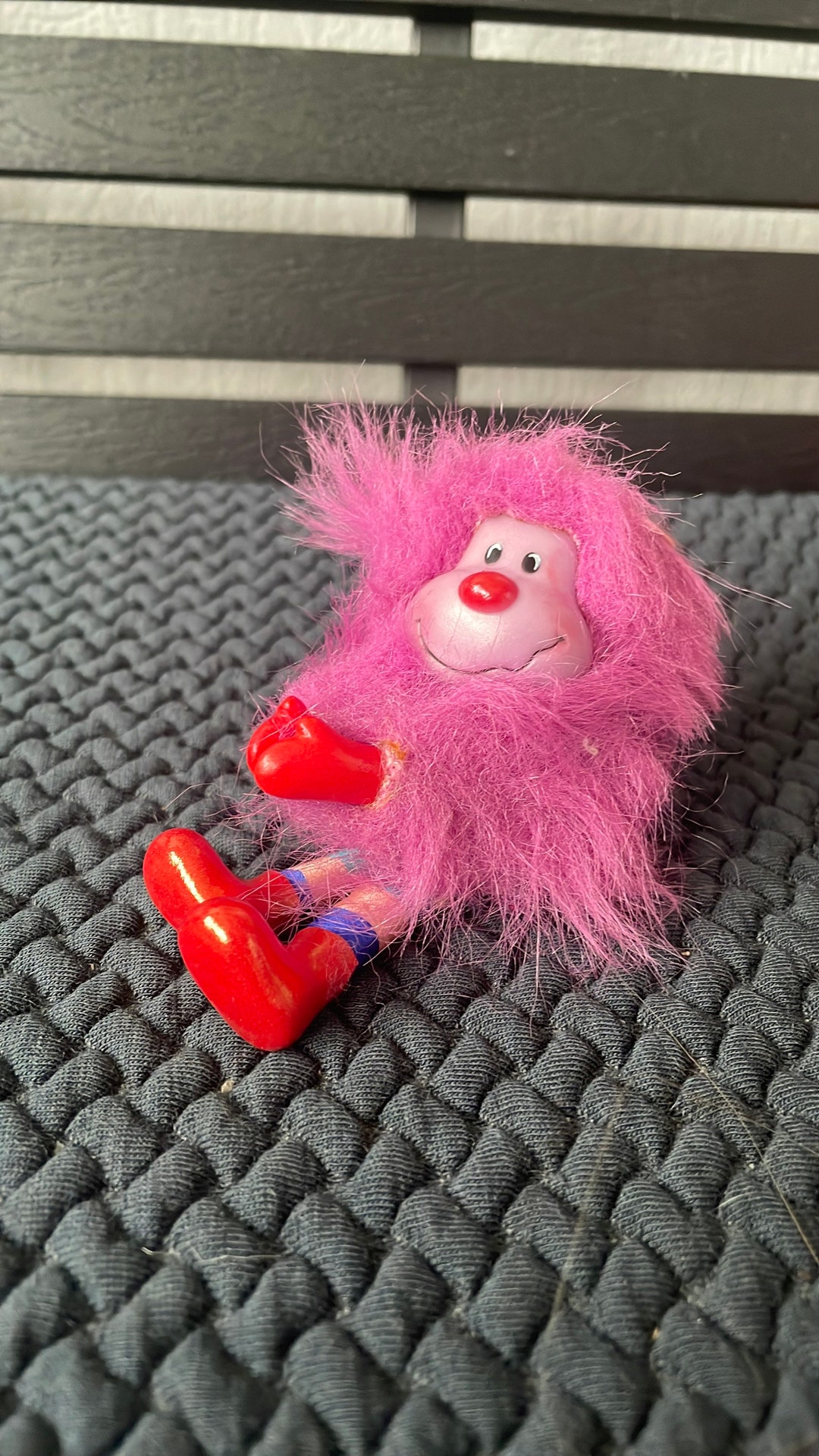 VTG Rainbow Brite Pink Sprite Romeo Plastic Face Plush Stuffed Play Toy ...