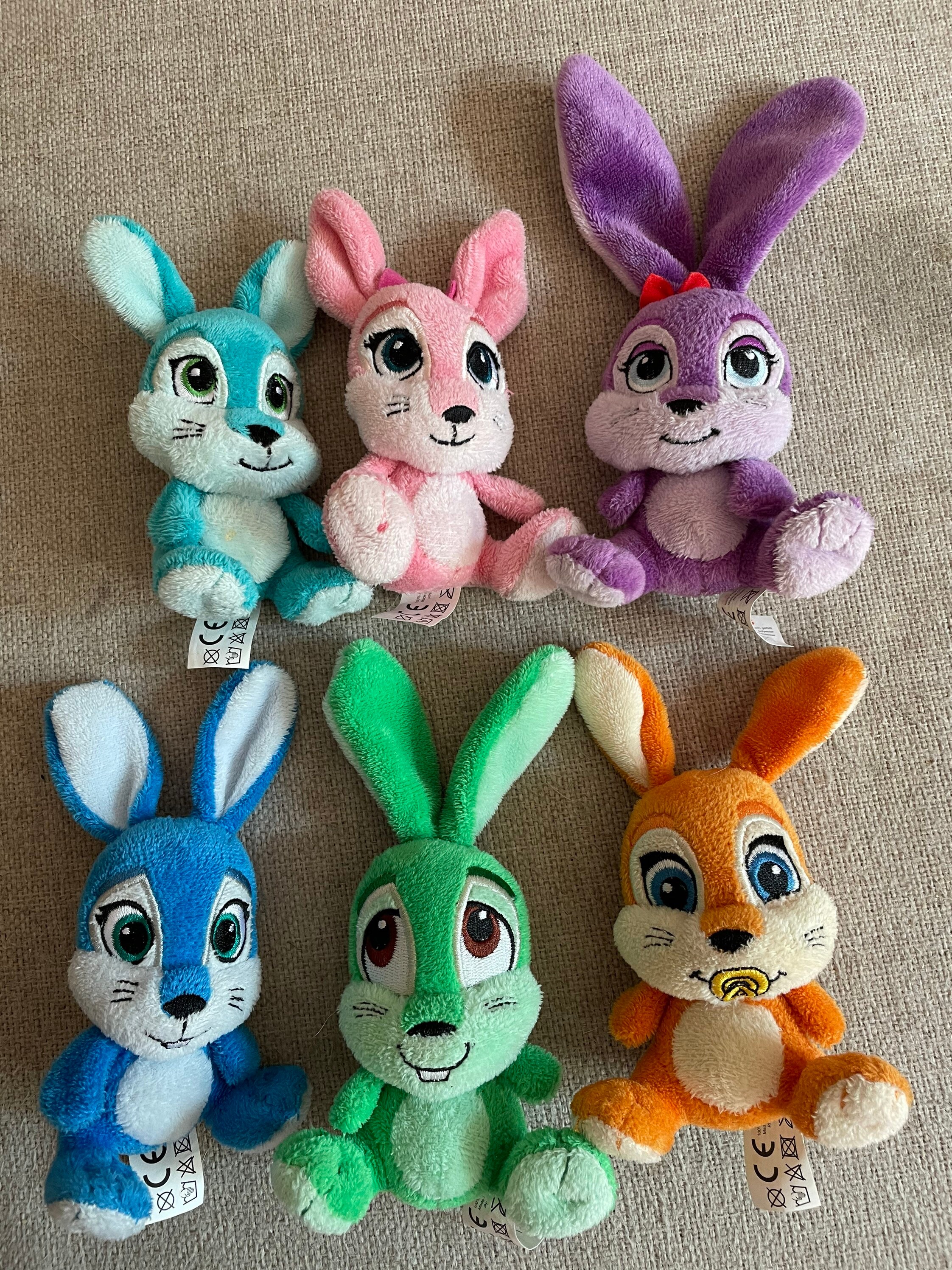 Migros Lotty Frey Multicolors Bunny , Red Rabbit Plush Stuffed Soft Toy ...