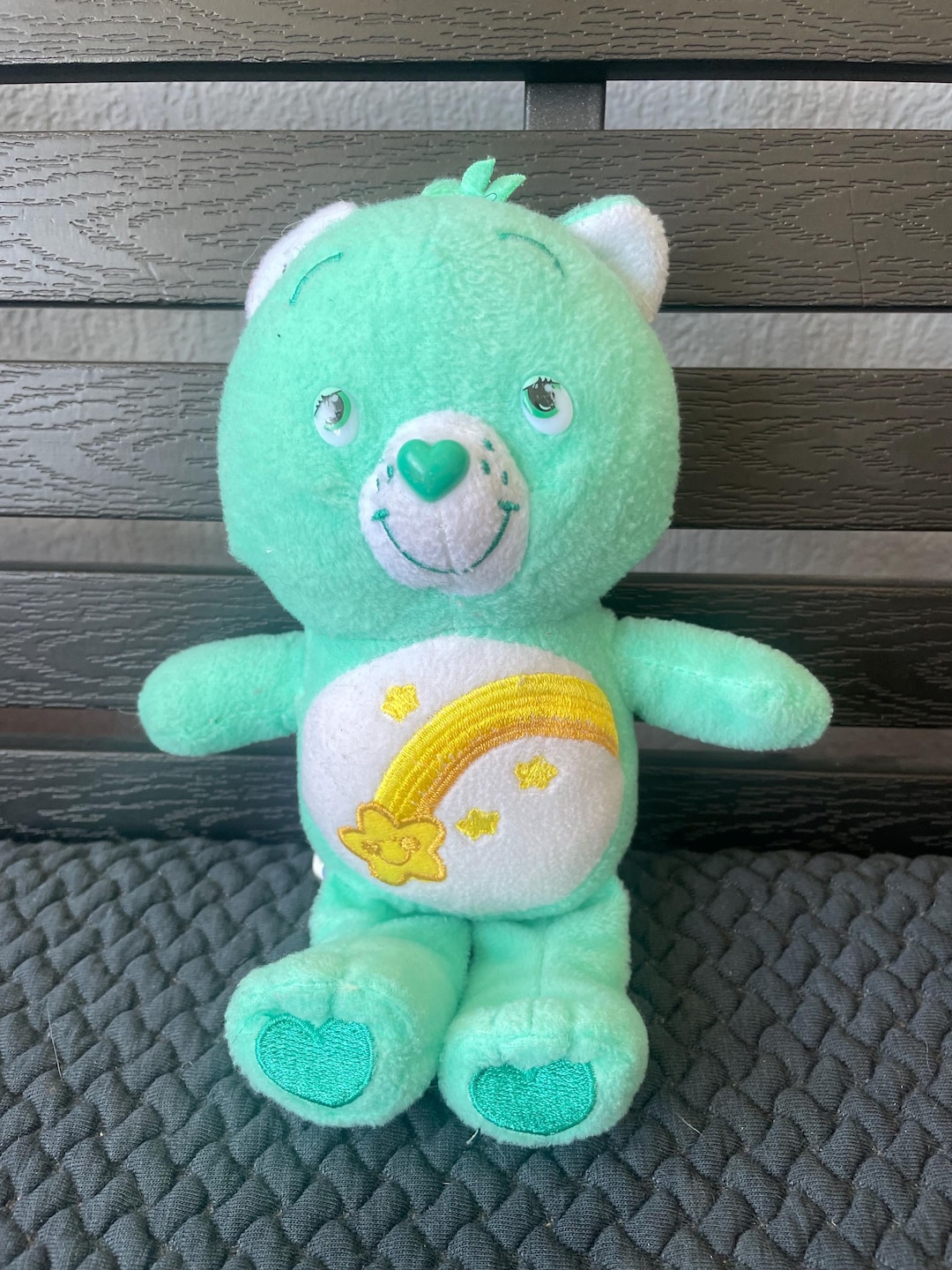 Care Bear Green Teddy Bear Stuffed Animal Plush Toy Vintage Gift for ...