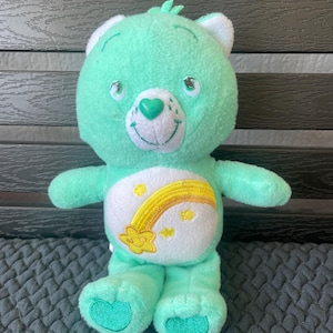 Care Bear Green Teddy Bear Stuffed Animal Plush Toy Vintage Gift for ...