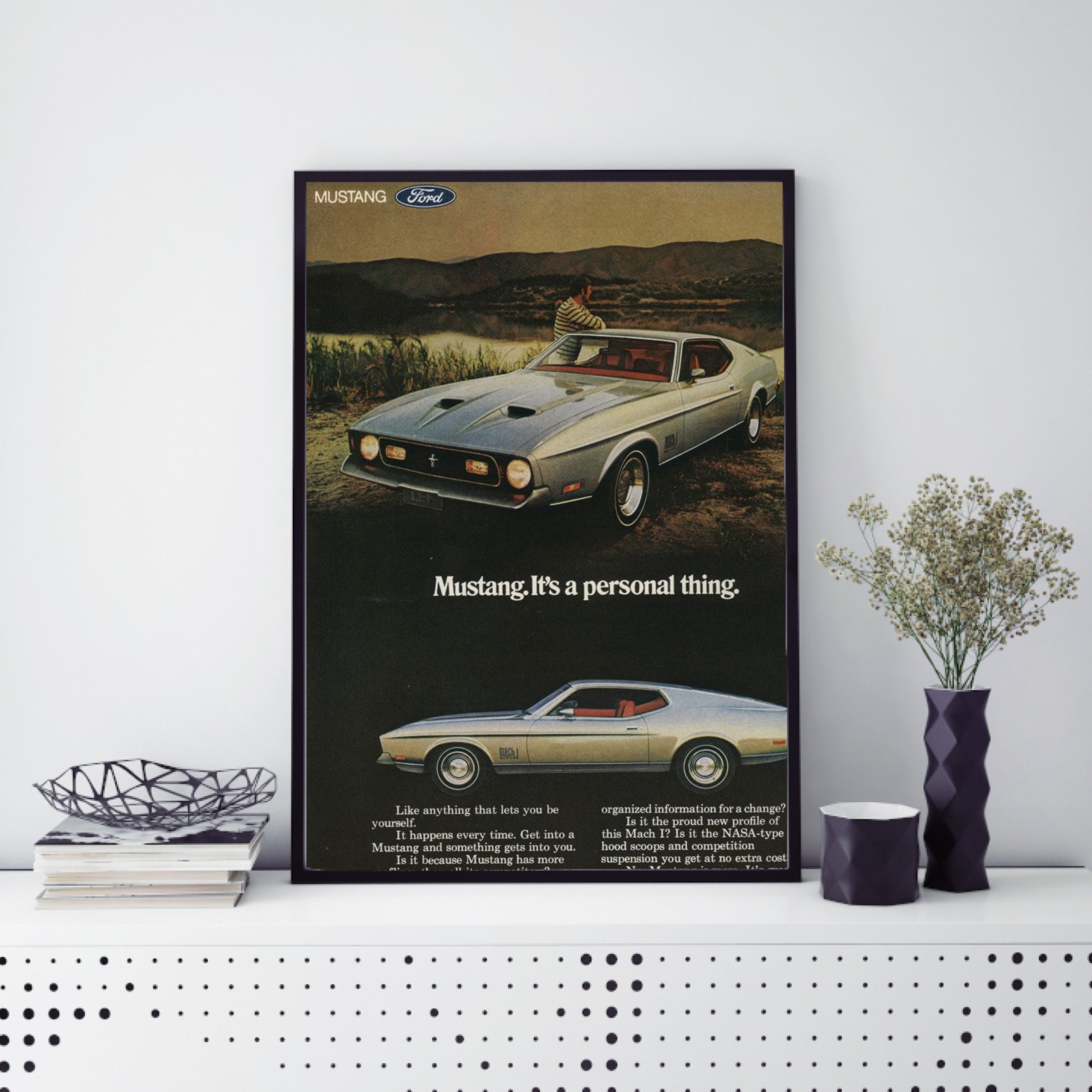 Vintage 1971 Ford Mustang ajouter une impression de couverture Ford ...