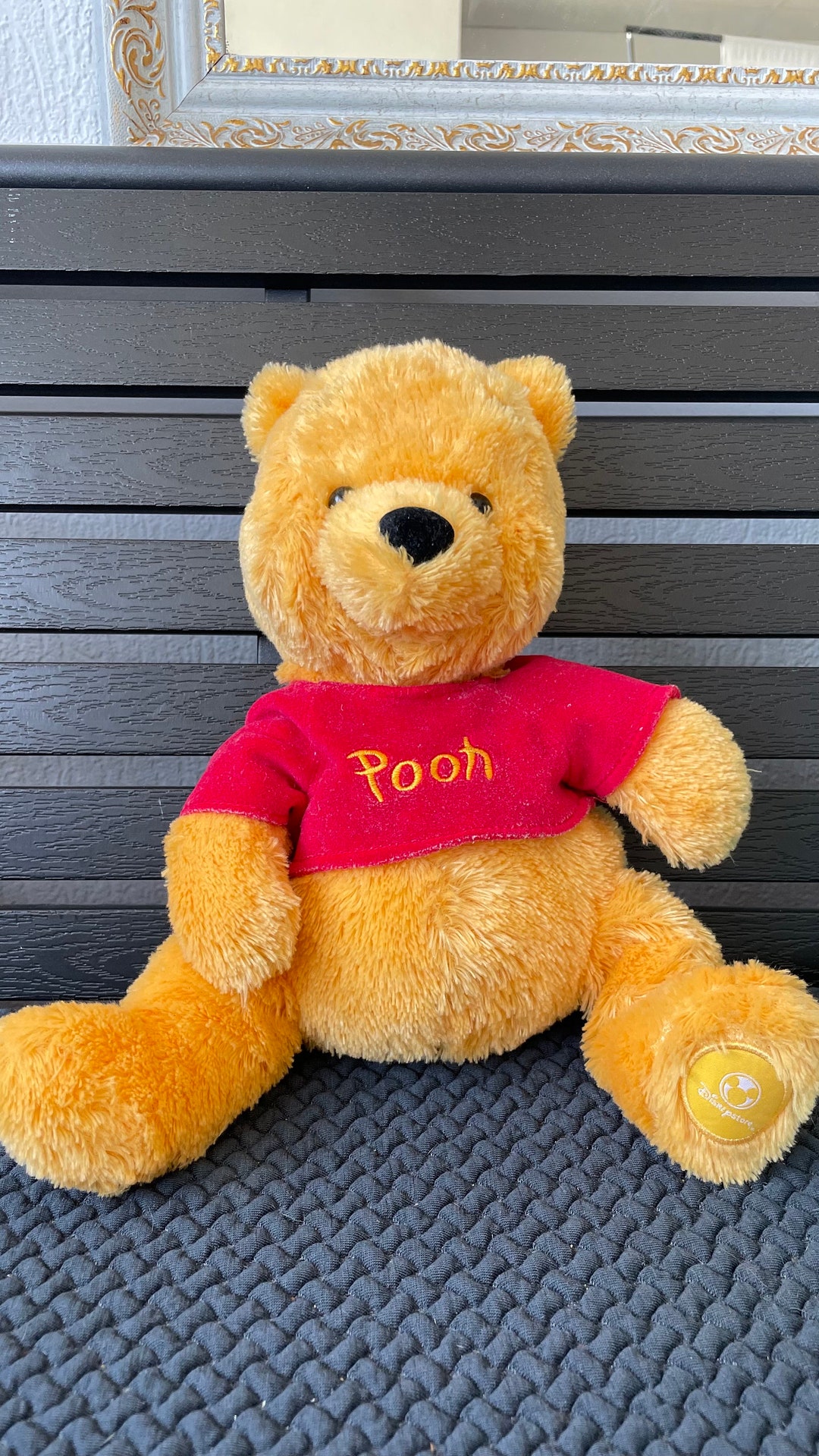 Disney Store Authentic Whinnie the Pooh Brown Bear in Red - Etsy