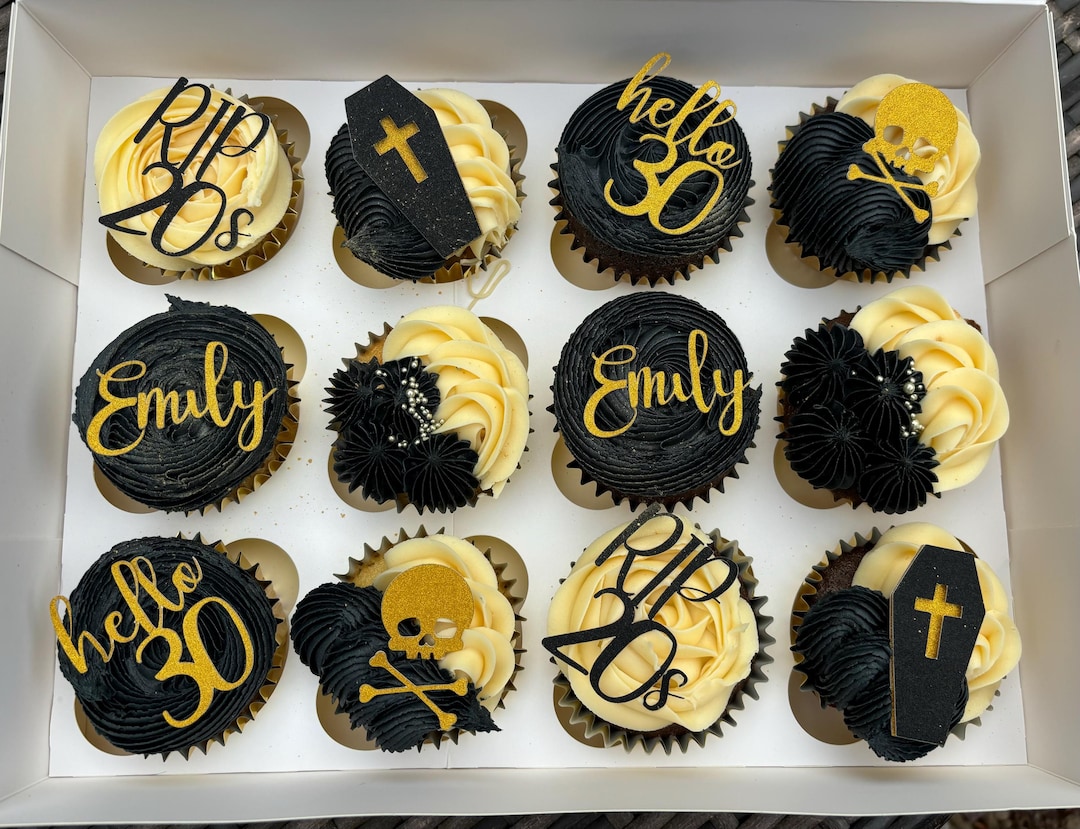 RIP 20’s Cupcake Toppers - Etsy UK