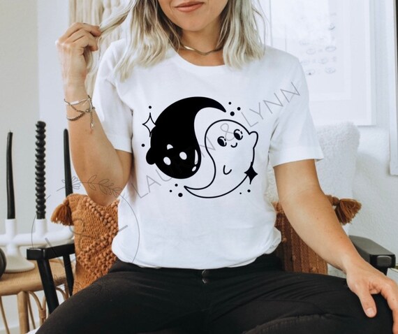 Ying Yang Ghosts Halloween - Etsy UK