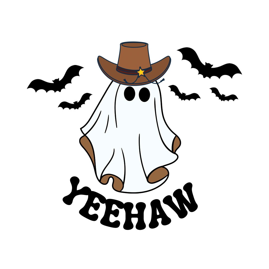 Cowboy Ghost Yeehaw Png - Etsy