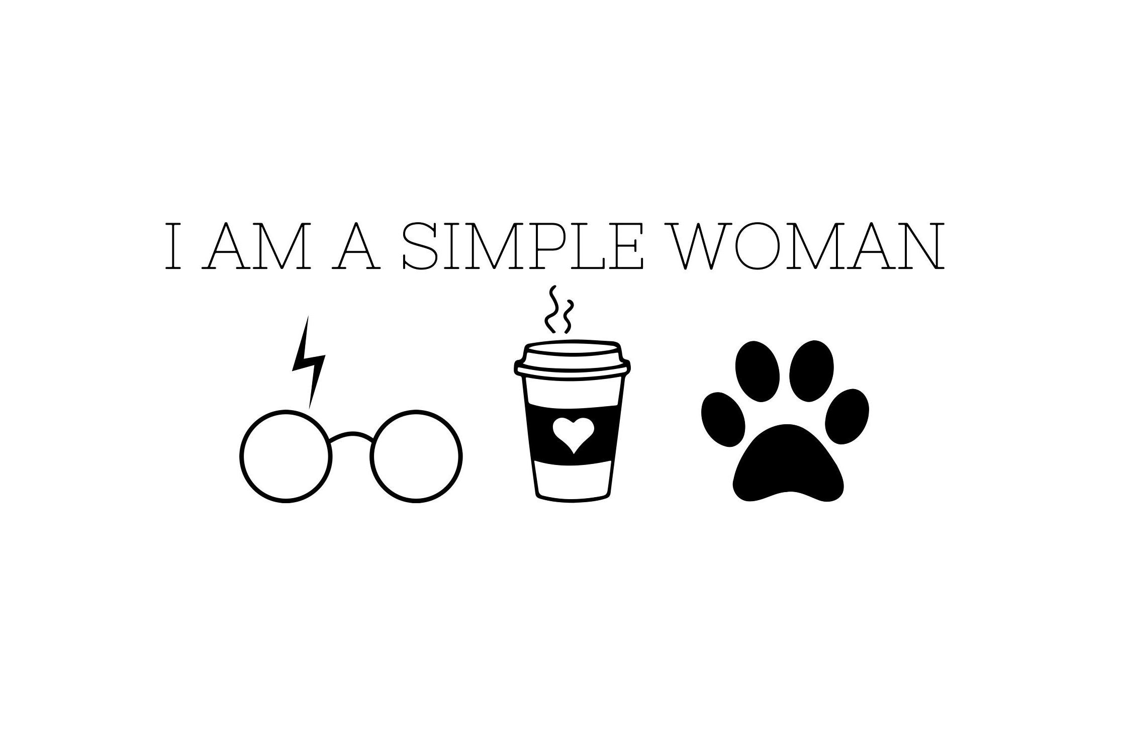 I Am a Simple Woman Svg Png - Etsy